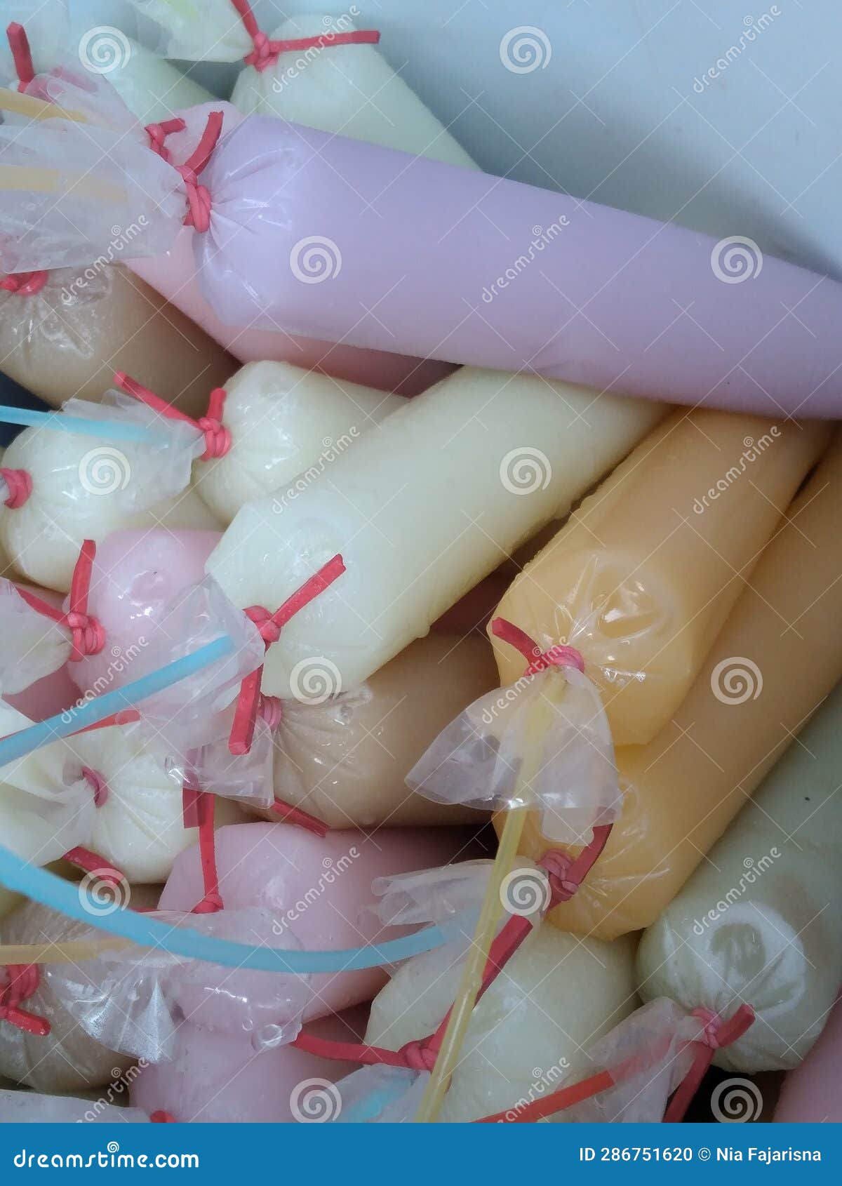 Rainbow Icy Delights: Refreshing with Colorful Ice Pops Stock Photo ...