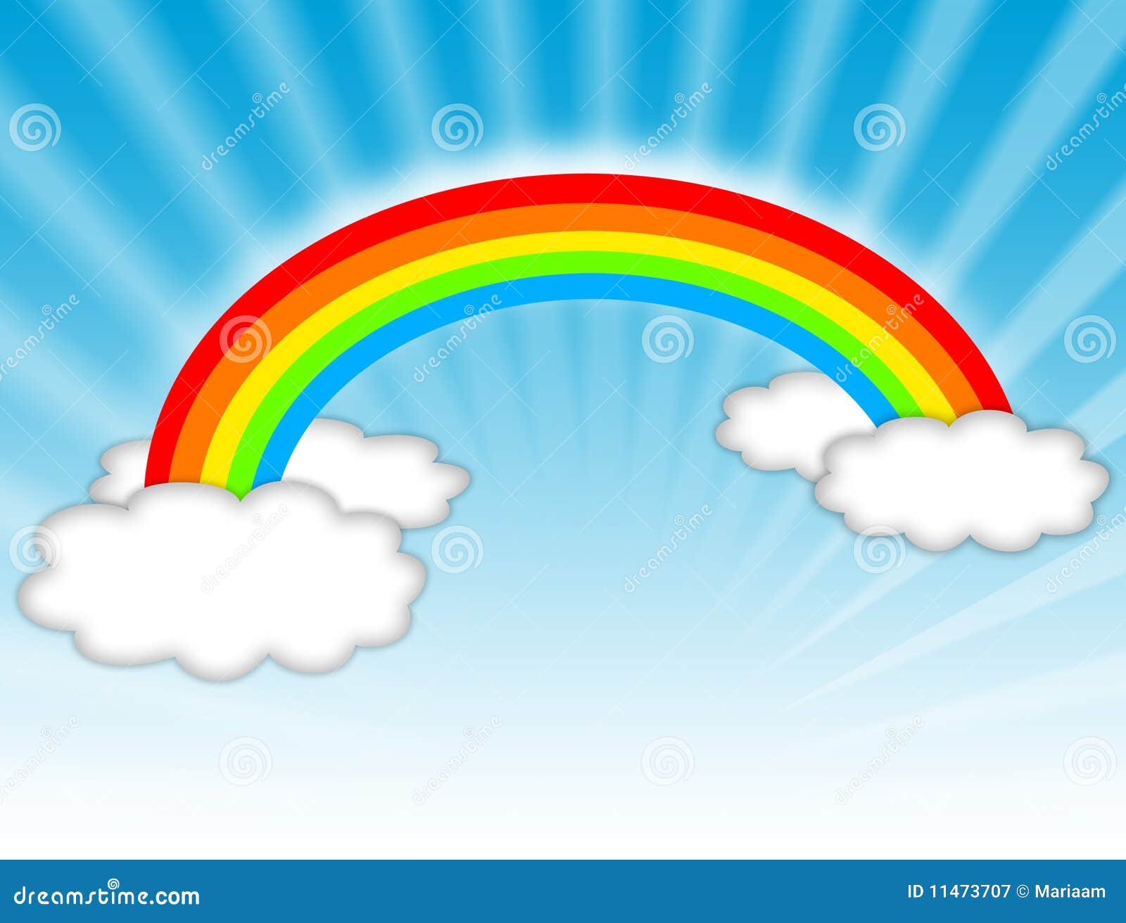Rainbow illustration stock illustration. Illustration of rainbow - 11473707