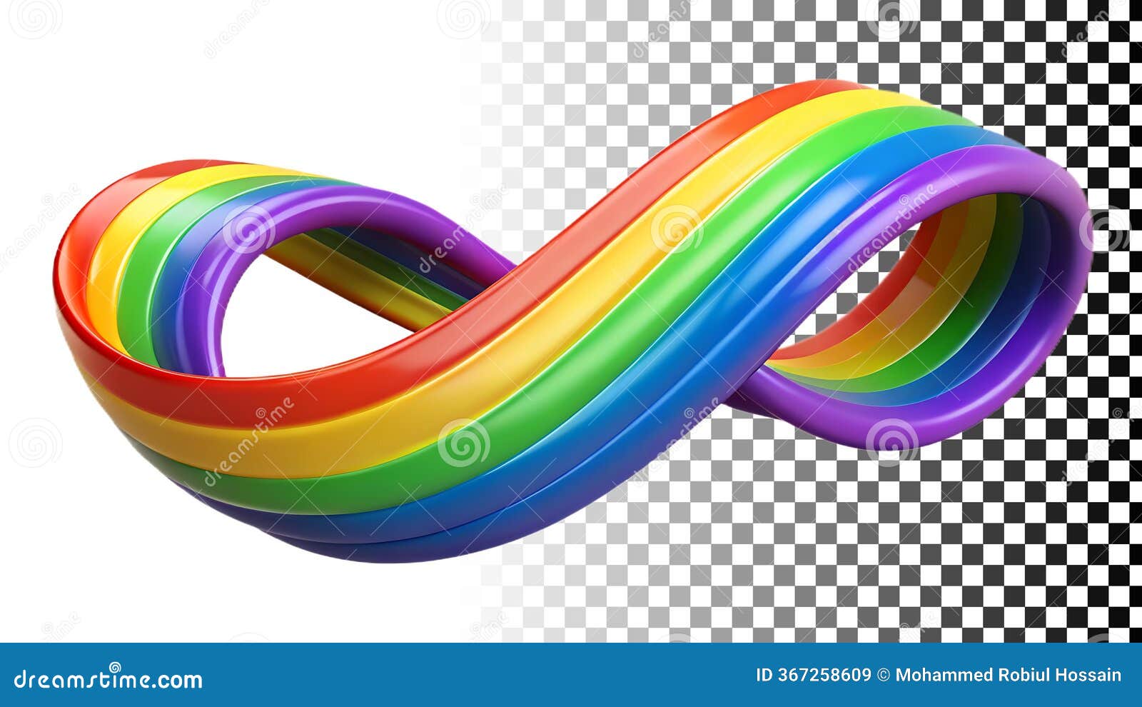 The Rainbow Of Possibilities: A Vibrant Blend Of Colors Cartoon Vector ...