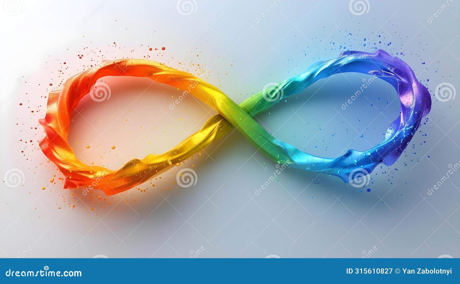 Rainbow Infinity Symbol Representing Autism Awareness, Neurodiversity ...
