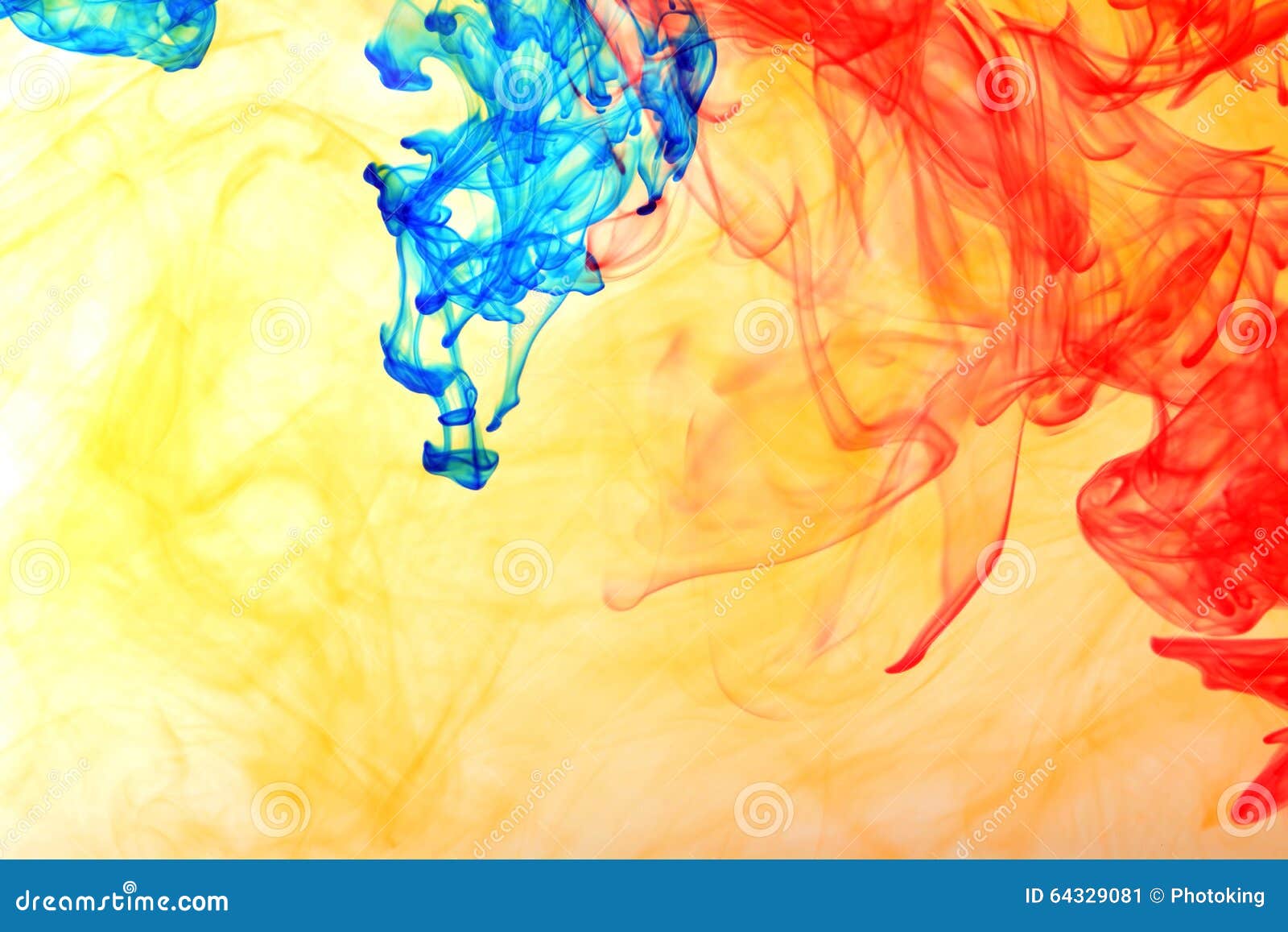 Rainbow ink in the water stock image. Image of light - 64329081