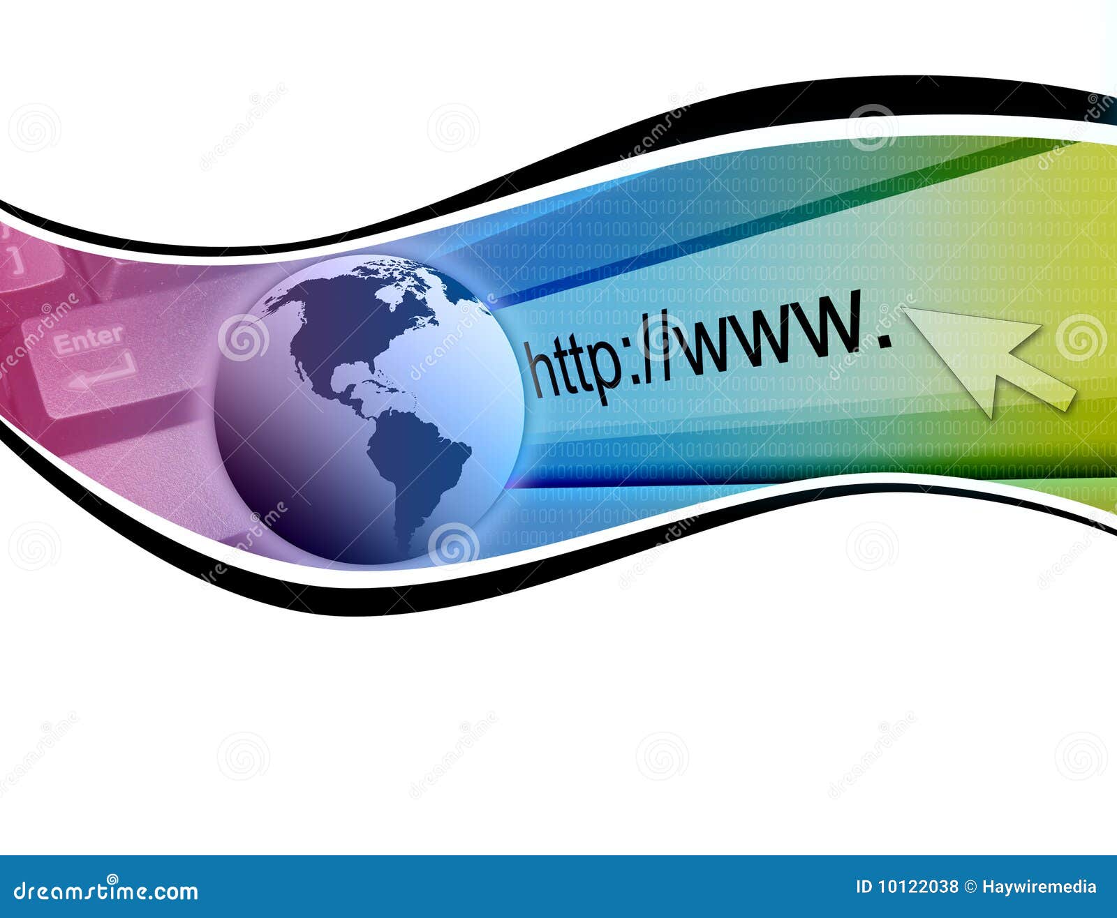 Rainbow Internet Technology Wave Background Stock Illustration ...