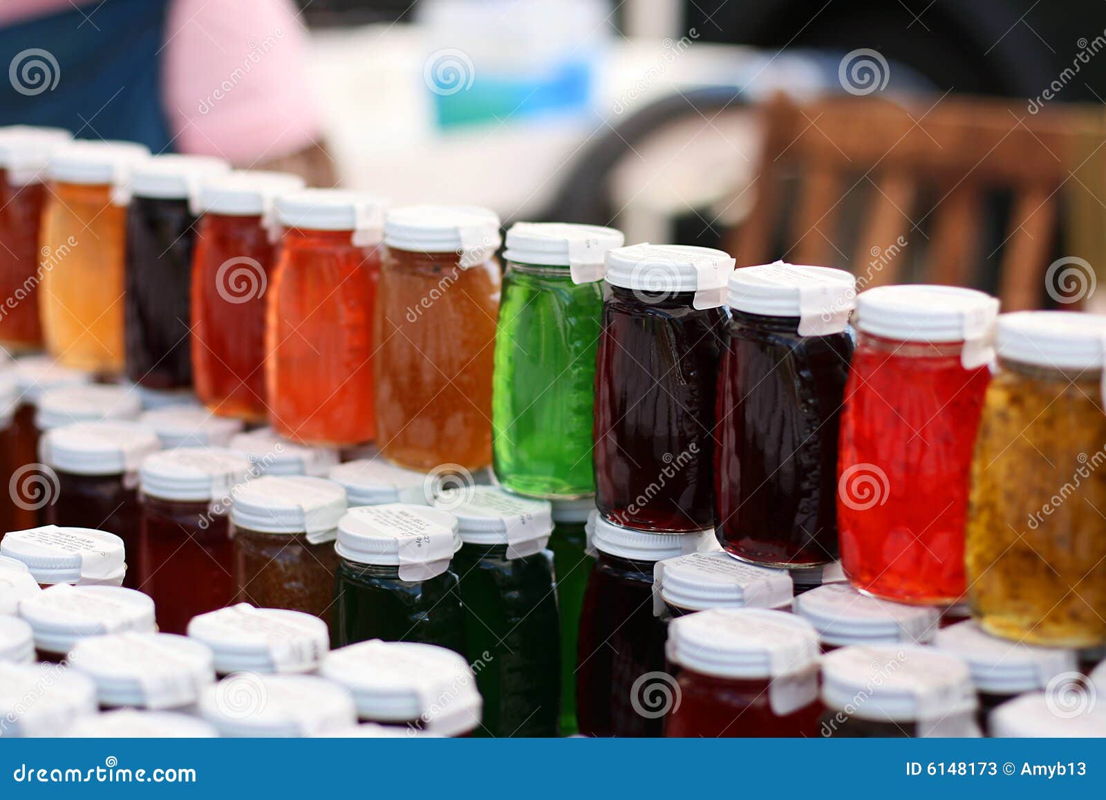 Rainbow Jars stock image. Image of honey, shelves, preserves - 6148173