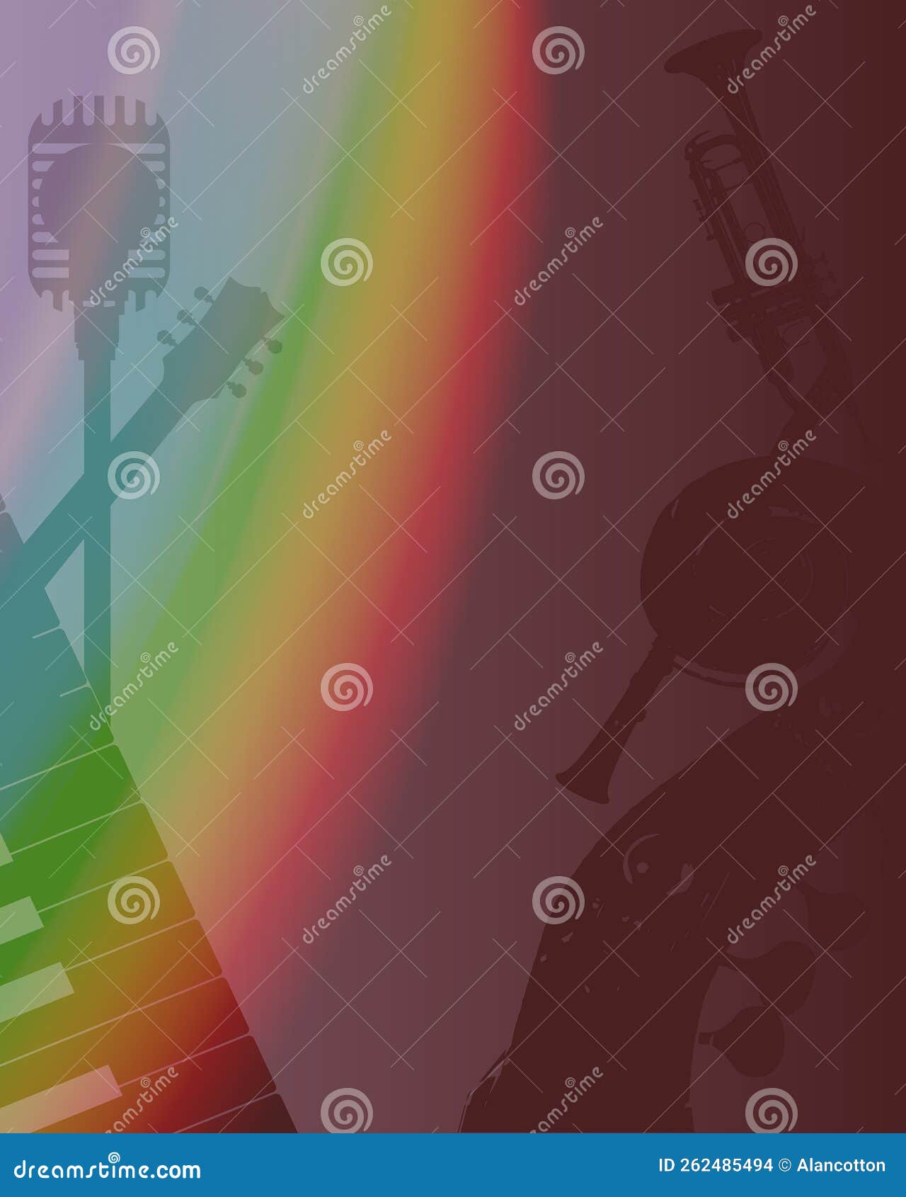 Rainbow Jazz Club Background Stock Illustration - Illustration of ...