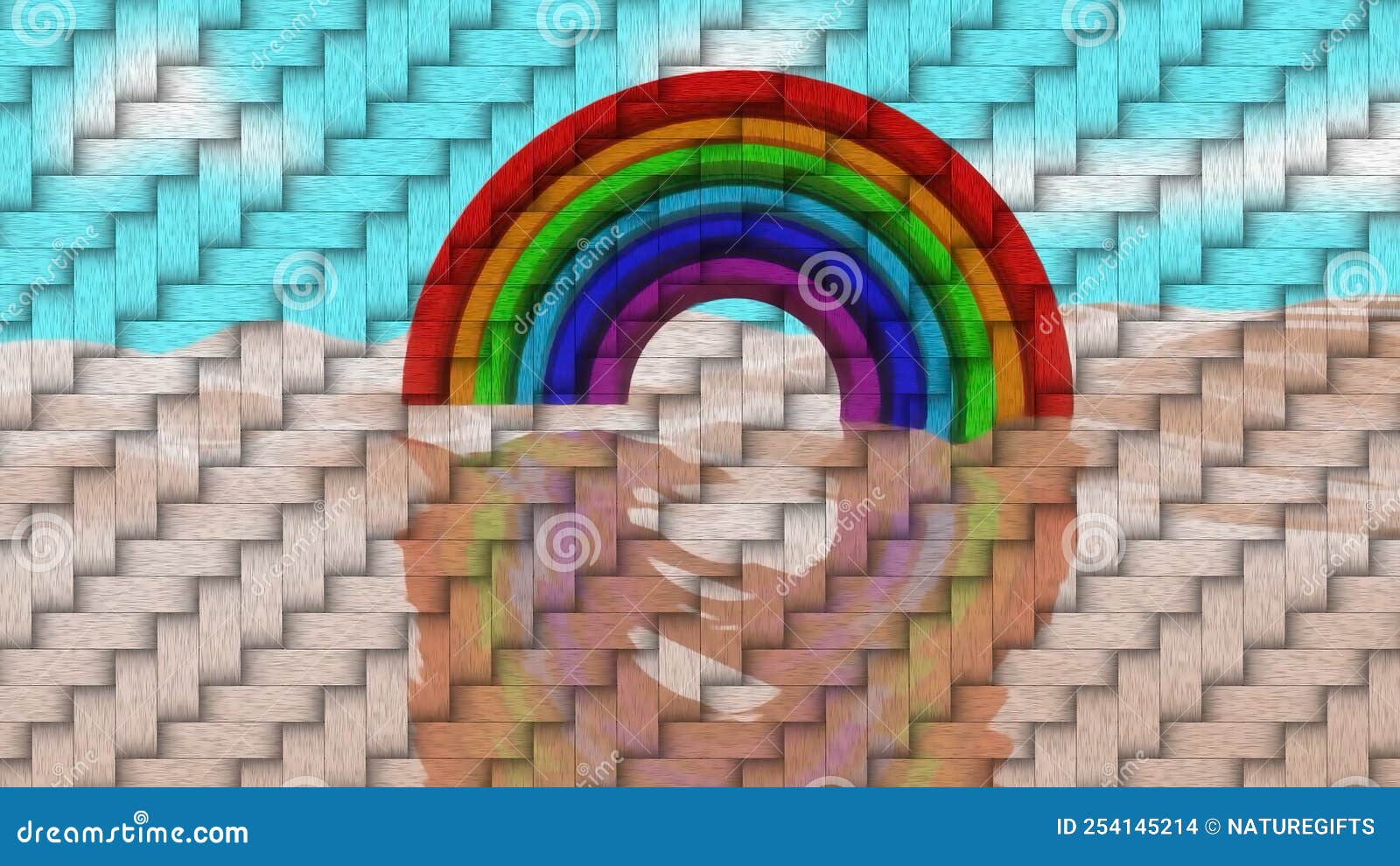 Rainbow Joy Background Digital Stock Photo - Image of environmental ...