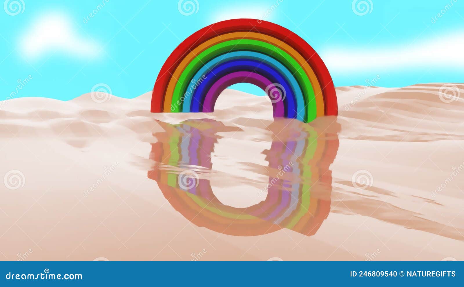 Rainbow Joy Background Video 3D Stock Illustration - Illustration of ...
