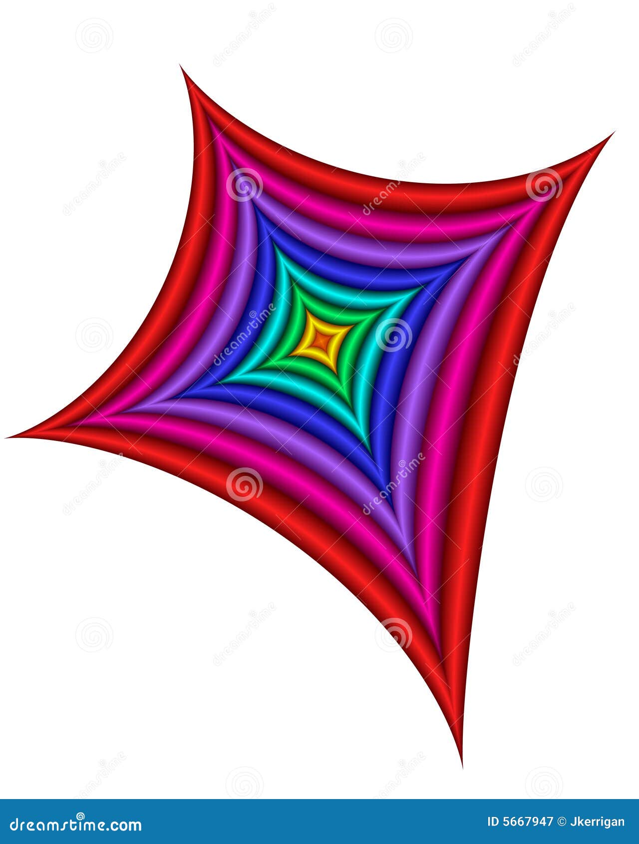 Rainbow Kite stock illustration. Illustration of pattern - 5667947