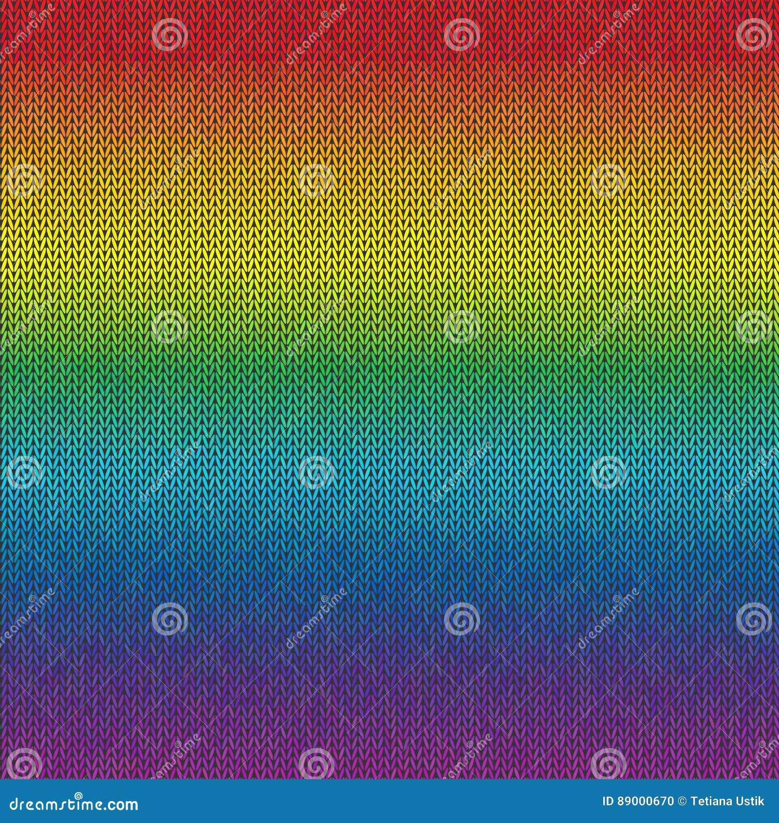 Rainbow knitted background stock vector. Illustration of abstract ...