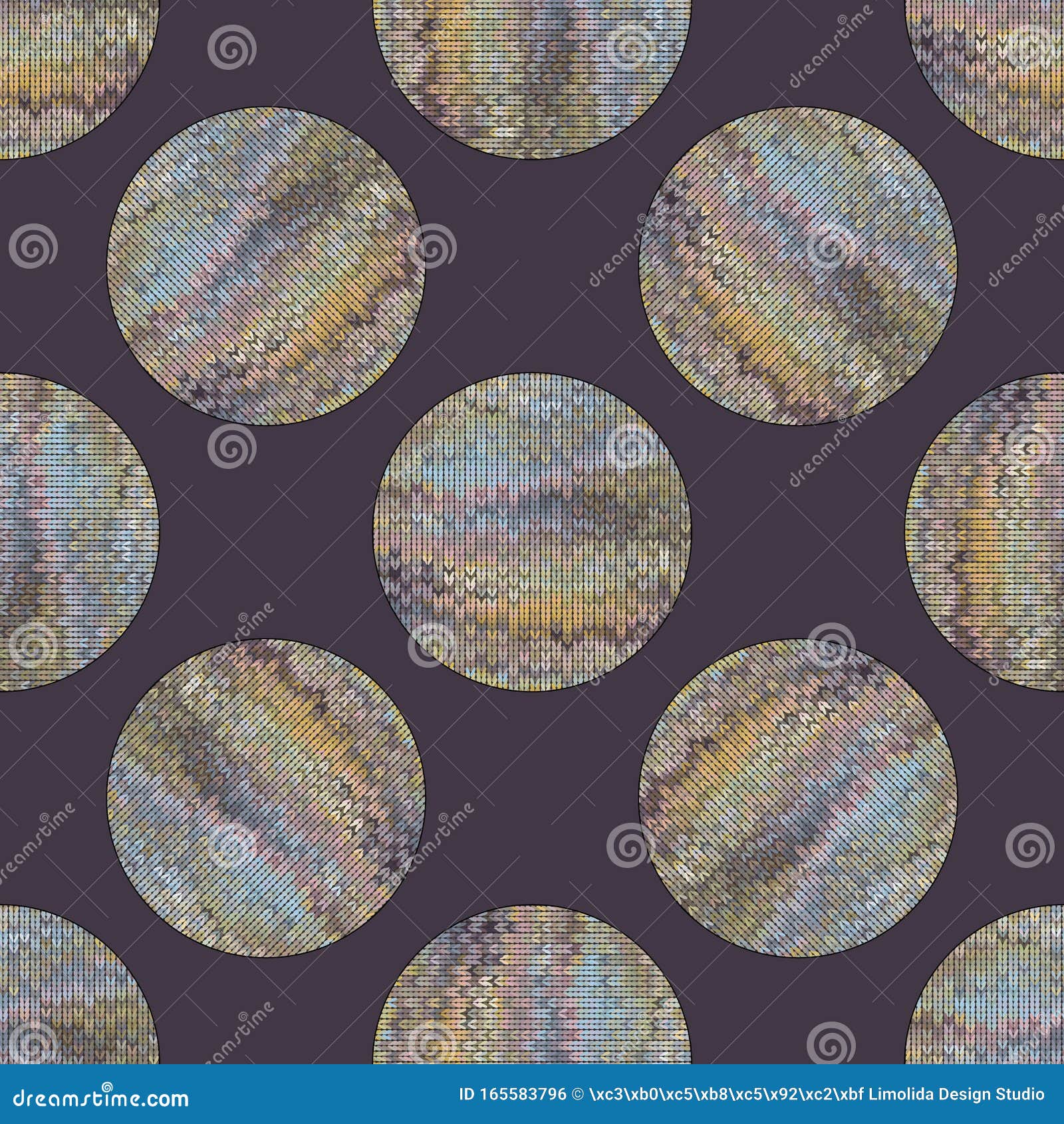 Blue Marle Detailed Fabric Texture Seamless Pattern Vector Illustration ...