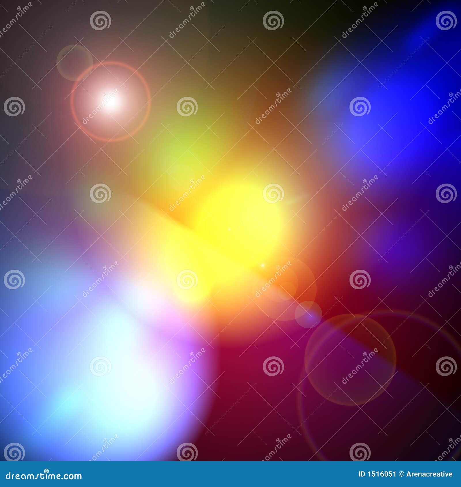 Rainbow lens flare stock illustration. Illustration of illustrated ...
