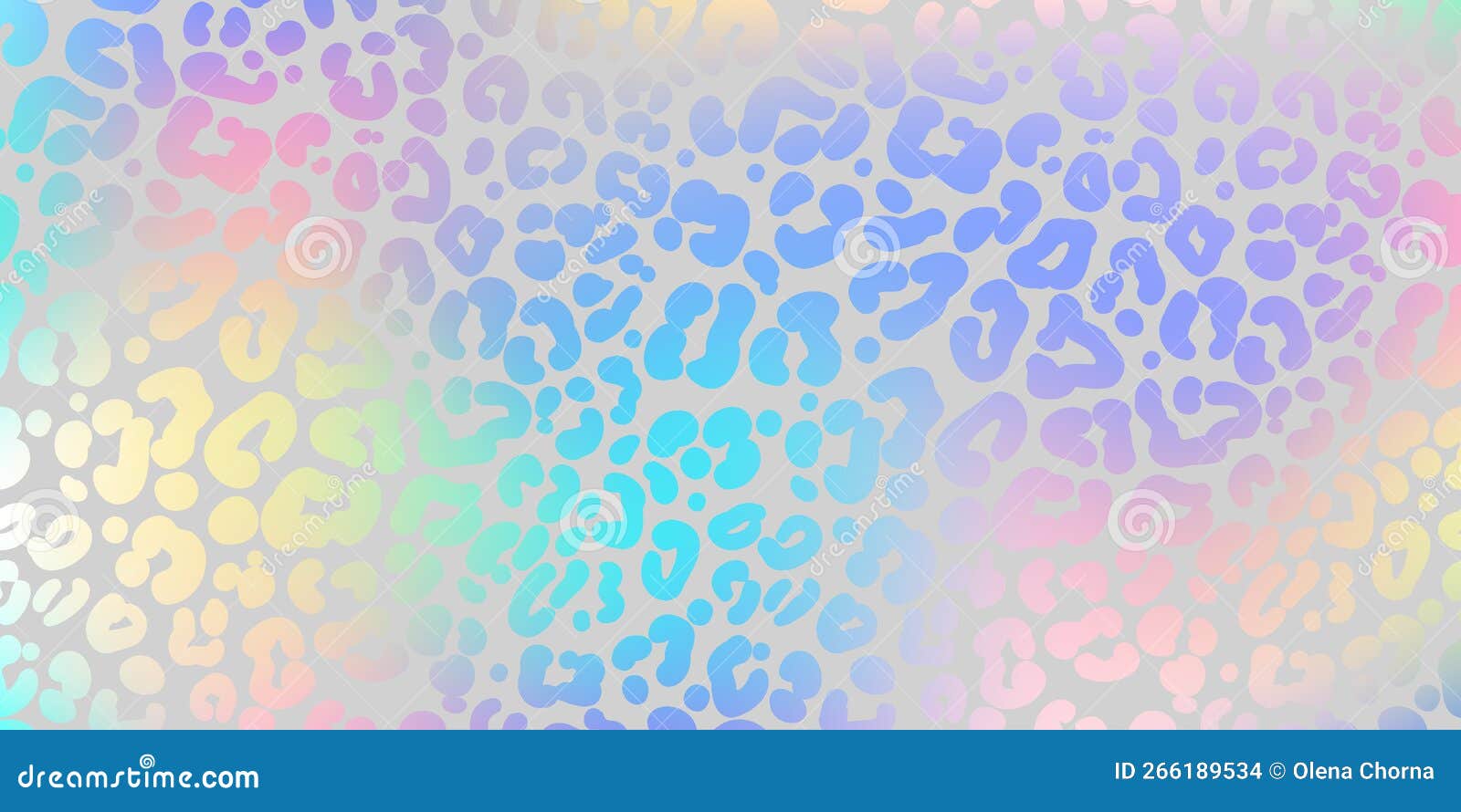 Rainbow Leopard Background. Holographic Foil Cheetah Texture. Animal ...