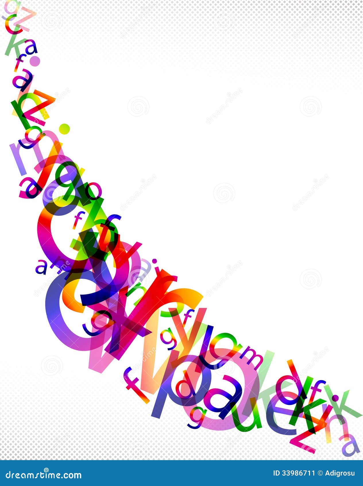 Rainbow Letters Abstract Background Composition Stock Illustration ...