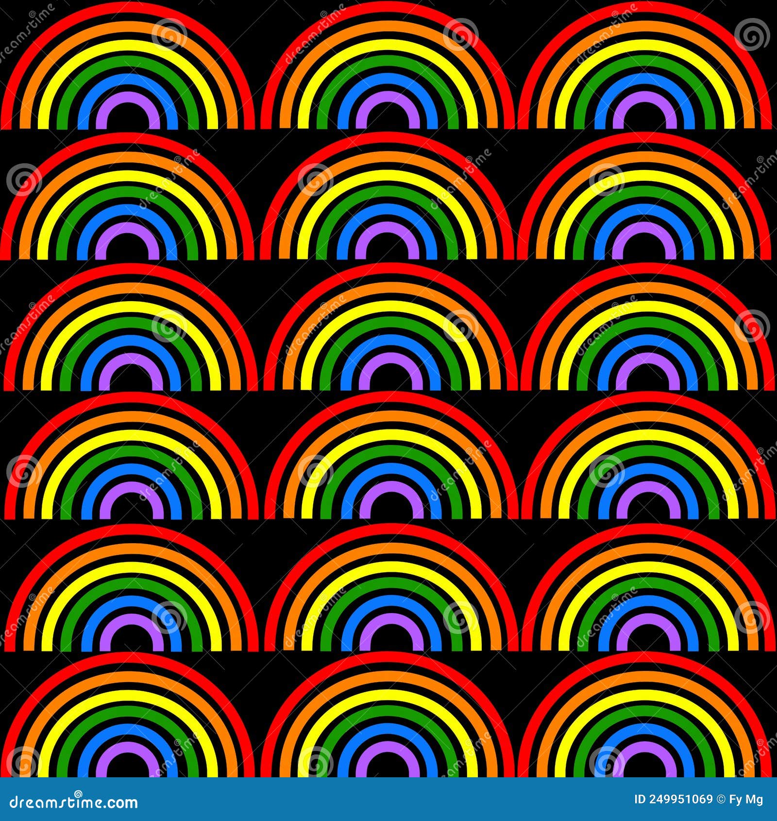 Rainbows lgtb flag stock illustration. Illustration of pride - 249951069