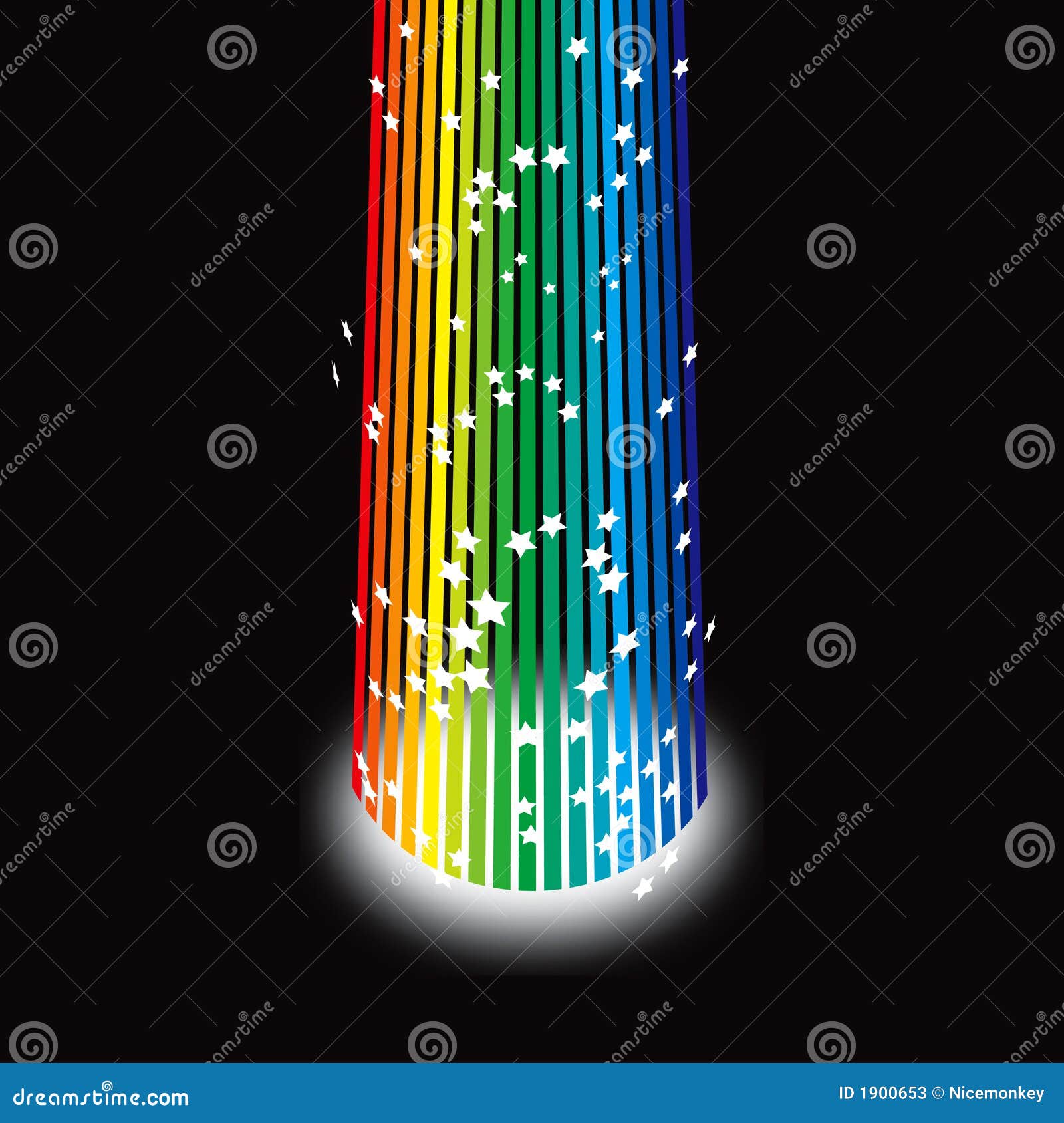 Rainbow light stock illustration. Illustration of orange - 1900653