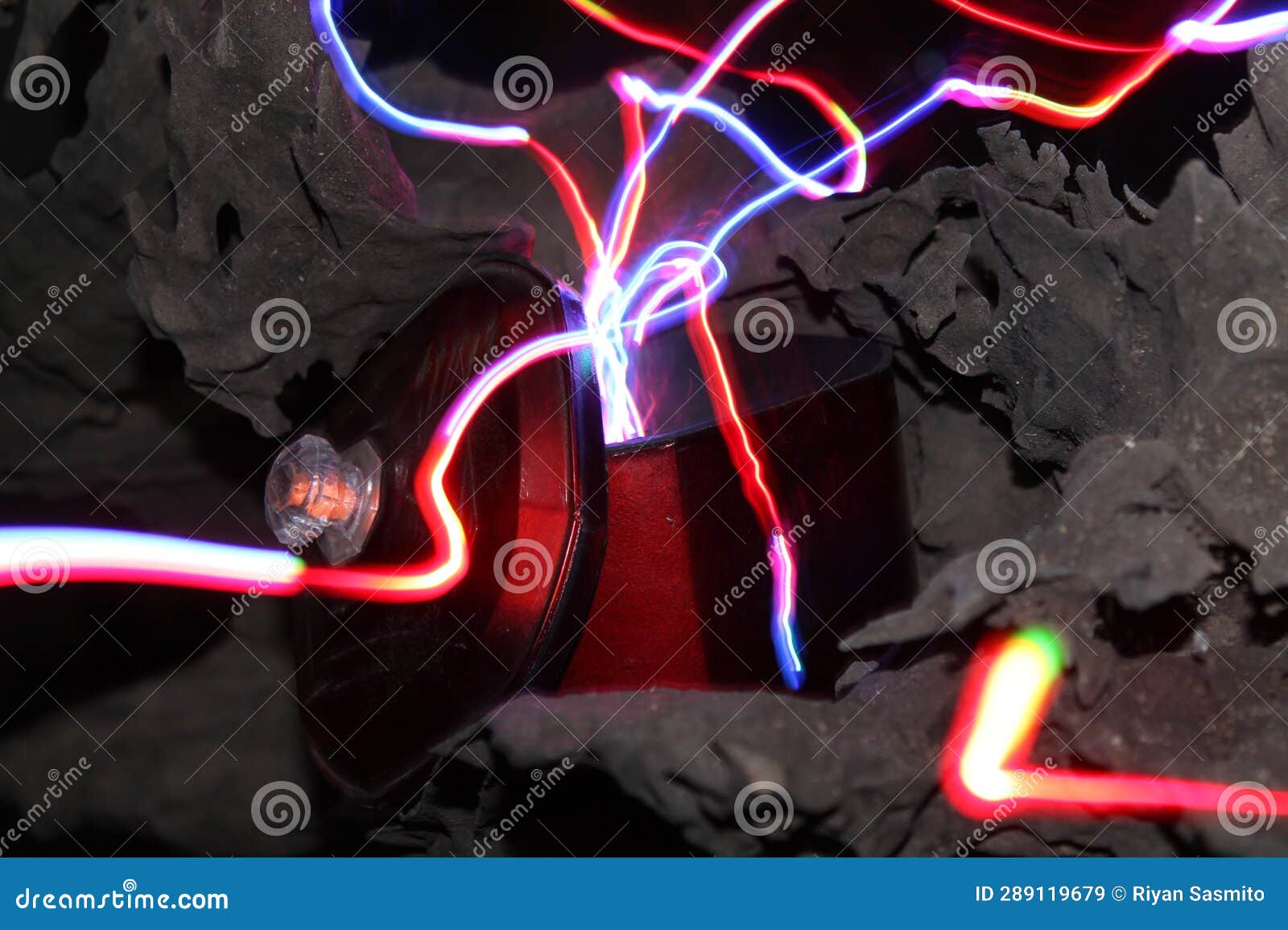 Rainbow Light Comes Out of the Magic Box Stock Image - Image of signage ...