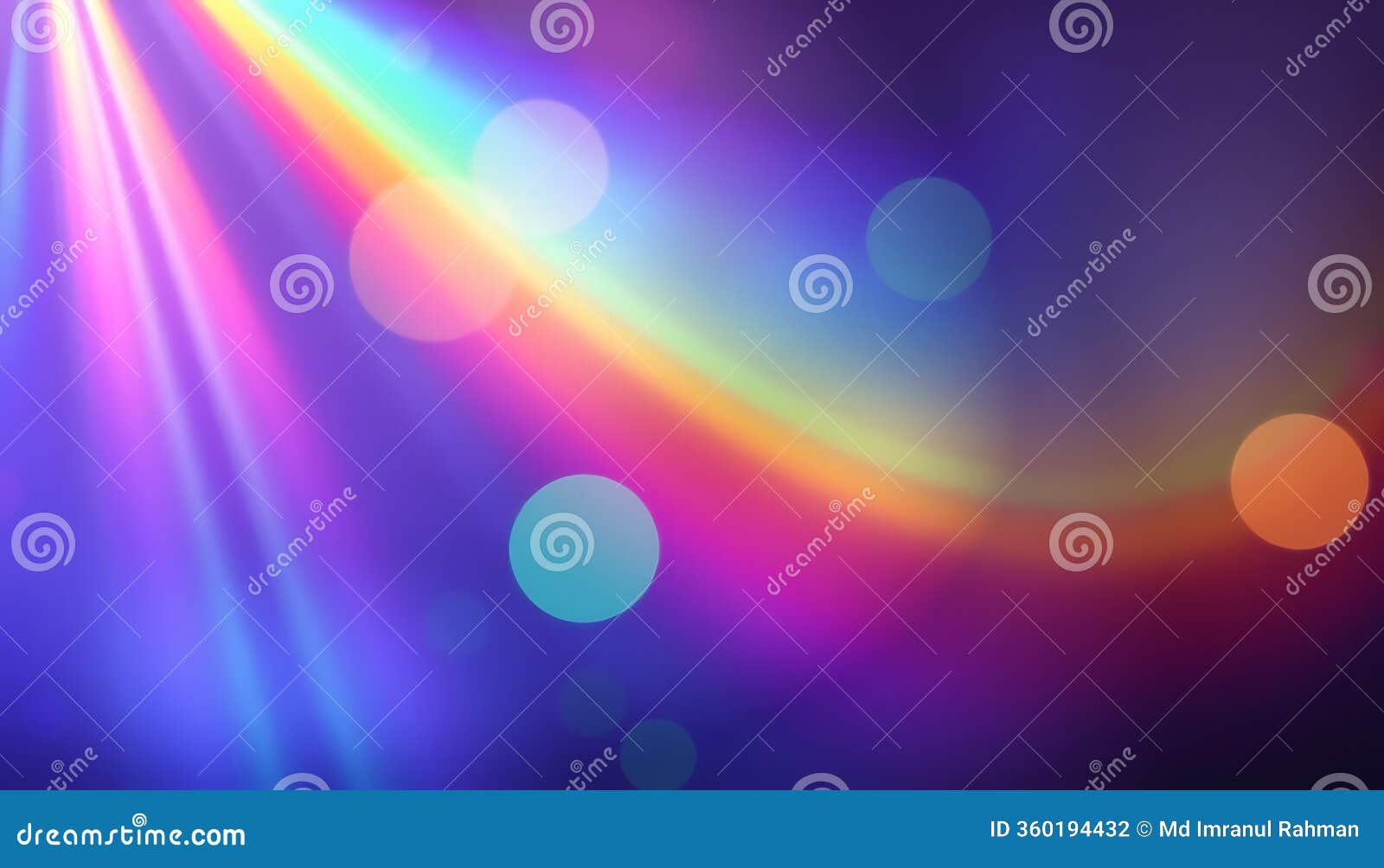 Dispersion. Colorful Spectrum Of Light. Glass Prism And Beam Of Light ...