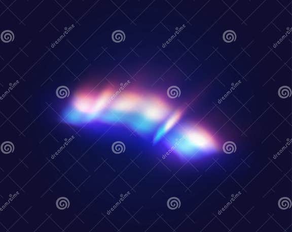 Rainbow Light Flash Effect Realistic Vector Illustration Stock Vector ...