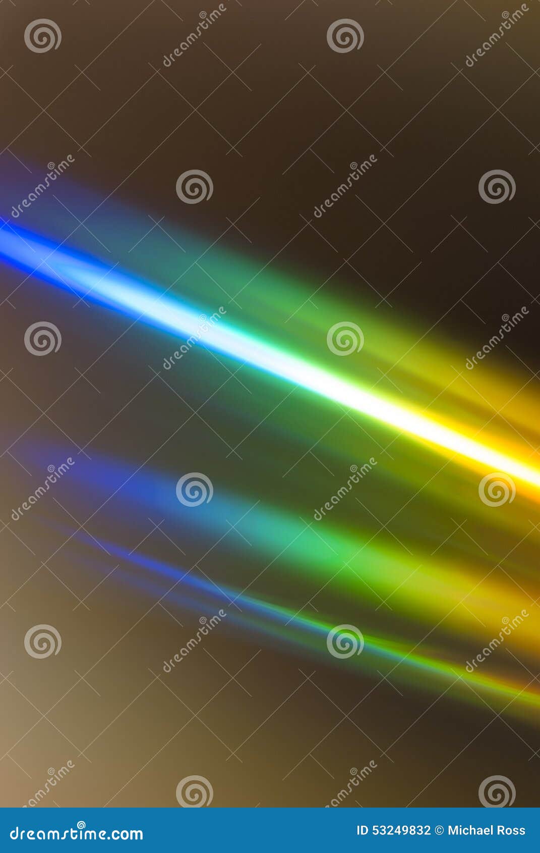 Rainbow Light Refraction on a CD Stock Photo - Image of background ...