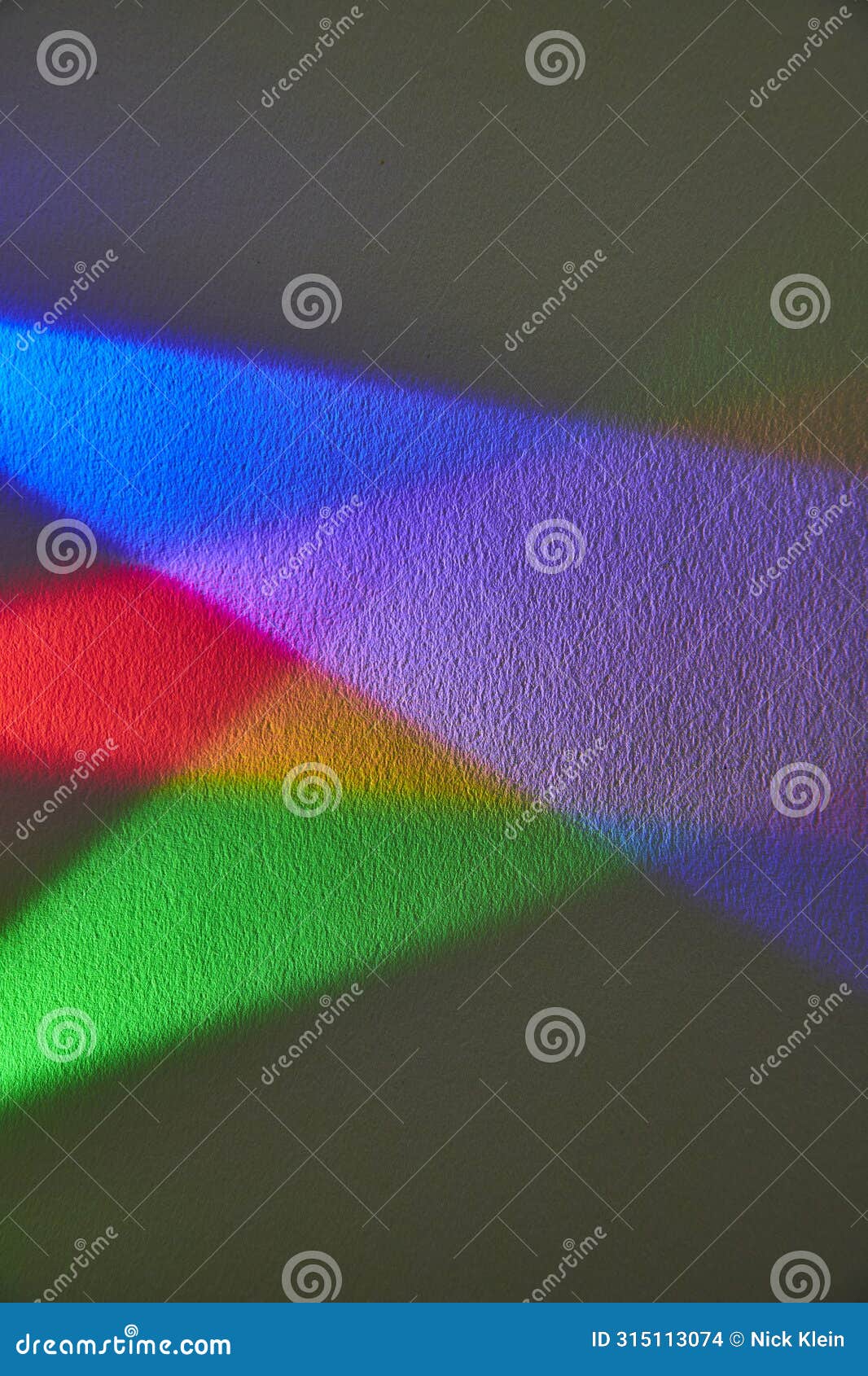 Rainbow Light Refraction on Textured Surface Stock Photo - Image of ...