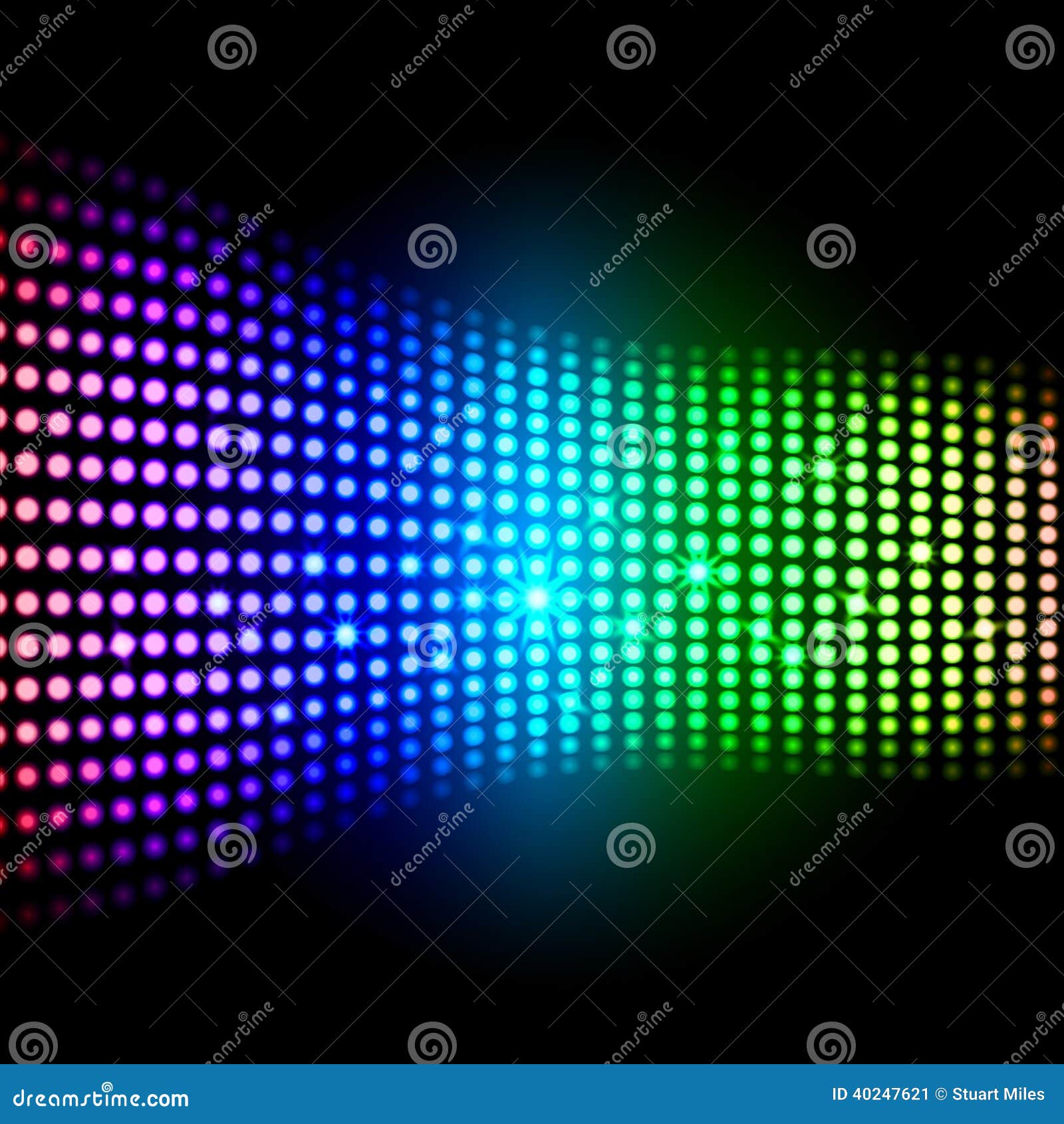 Rainbow Light Squares Background Shows Stock Illustration ...