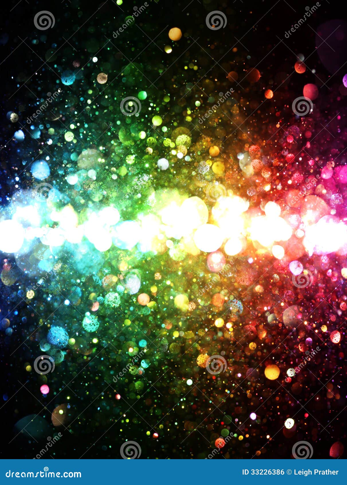 Rainbow of lights stock photo. Image of illuminated, night - 33226386
