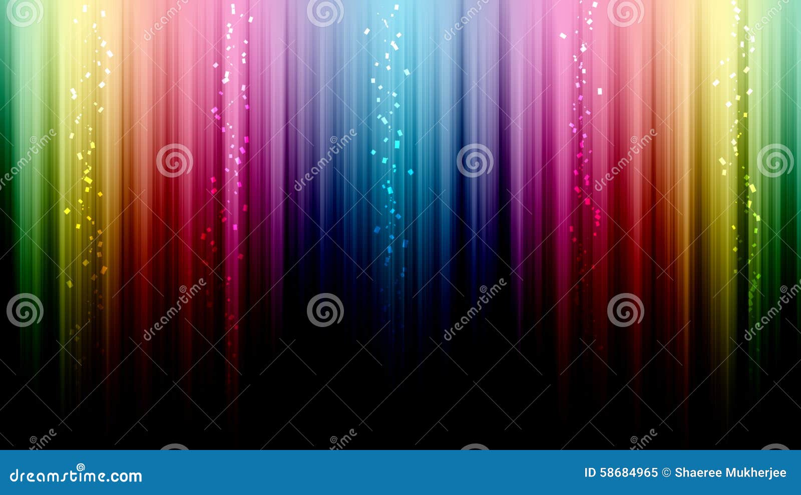 Rainbow Lights HD Background Stock Illustration - Illustration of ...