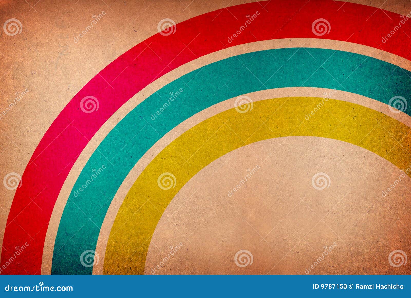 Rainbow Like Color Layers Against a Grungy Backgro Stock Illustration ...