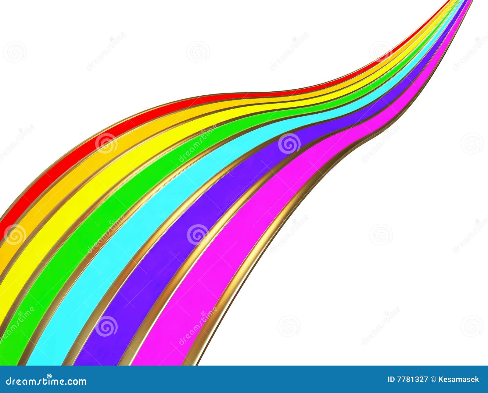 Rainbow line stock illustration. Illustration of gradient - 7781327