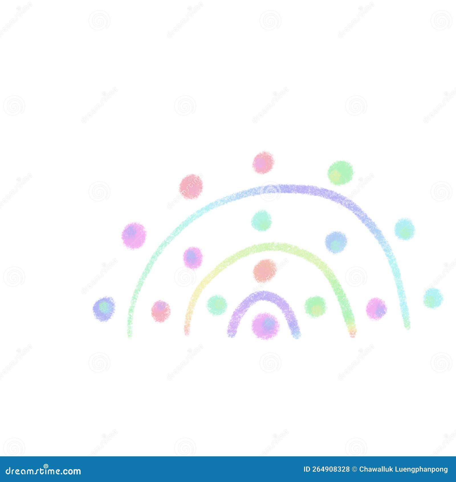 Rainbow Line Rainbow Illustrations Stock Illustration - Illustration of ...