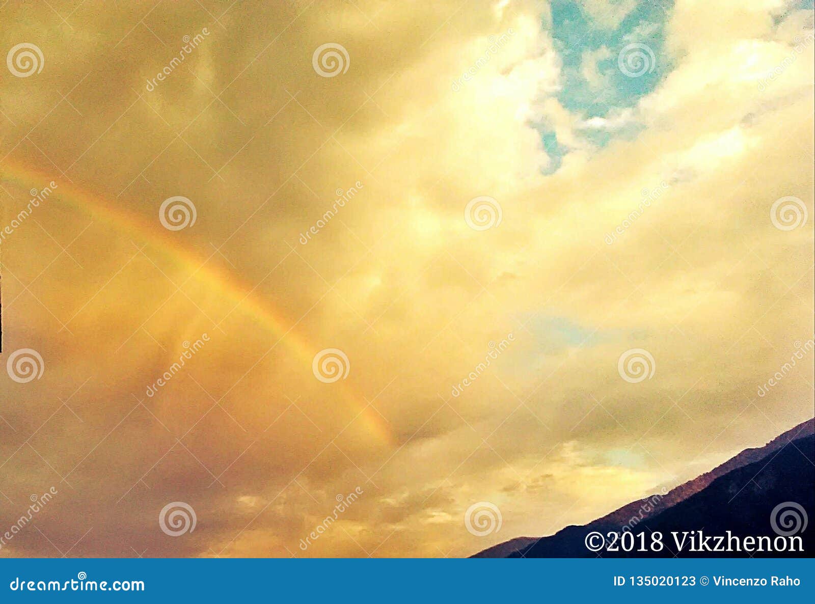 Rainbow in Locana stock image. Image of locana, photografy - 135020123