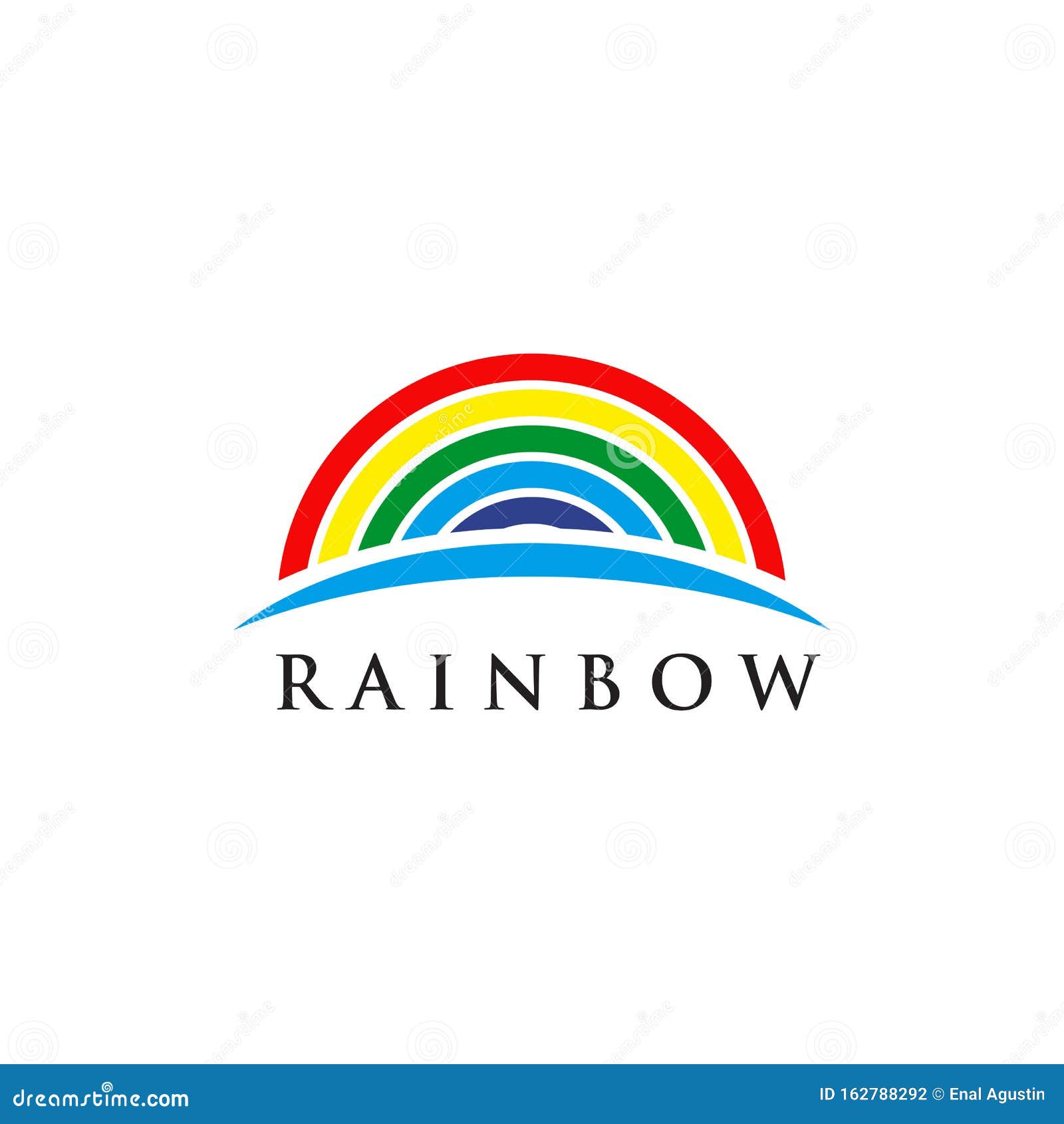 Rainbow Logo Icon Design Vector Template Stock Vector - Illustration of ...