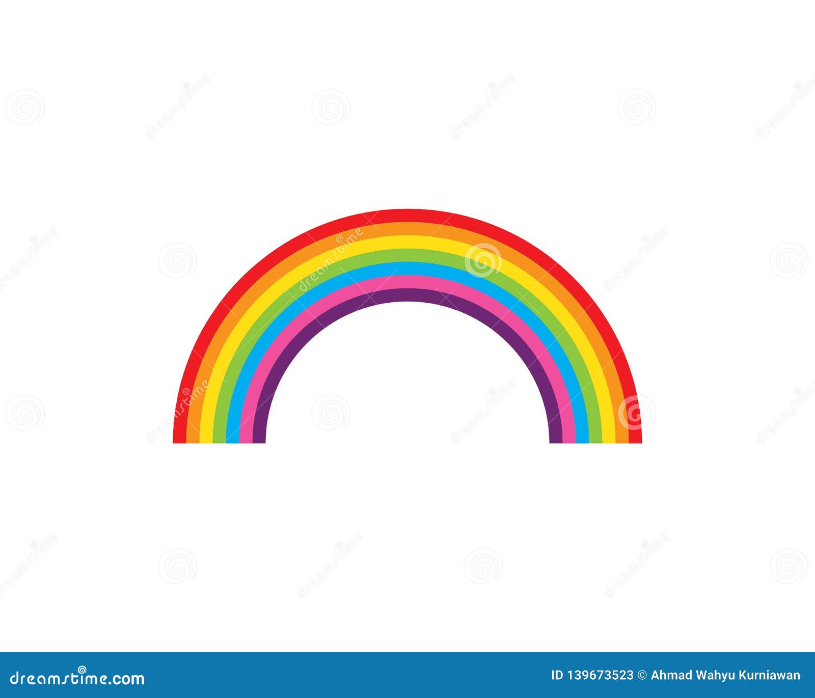Rainbow logo vector stock vector. Illustration of creative - 139673523