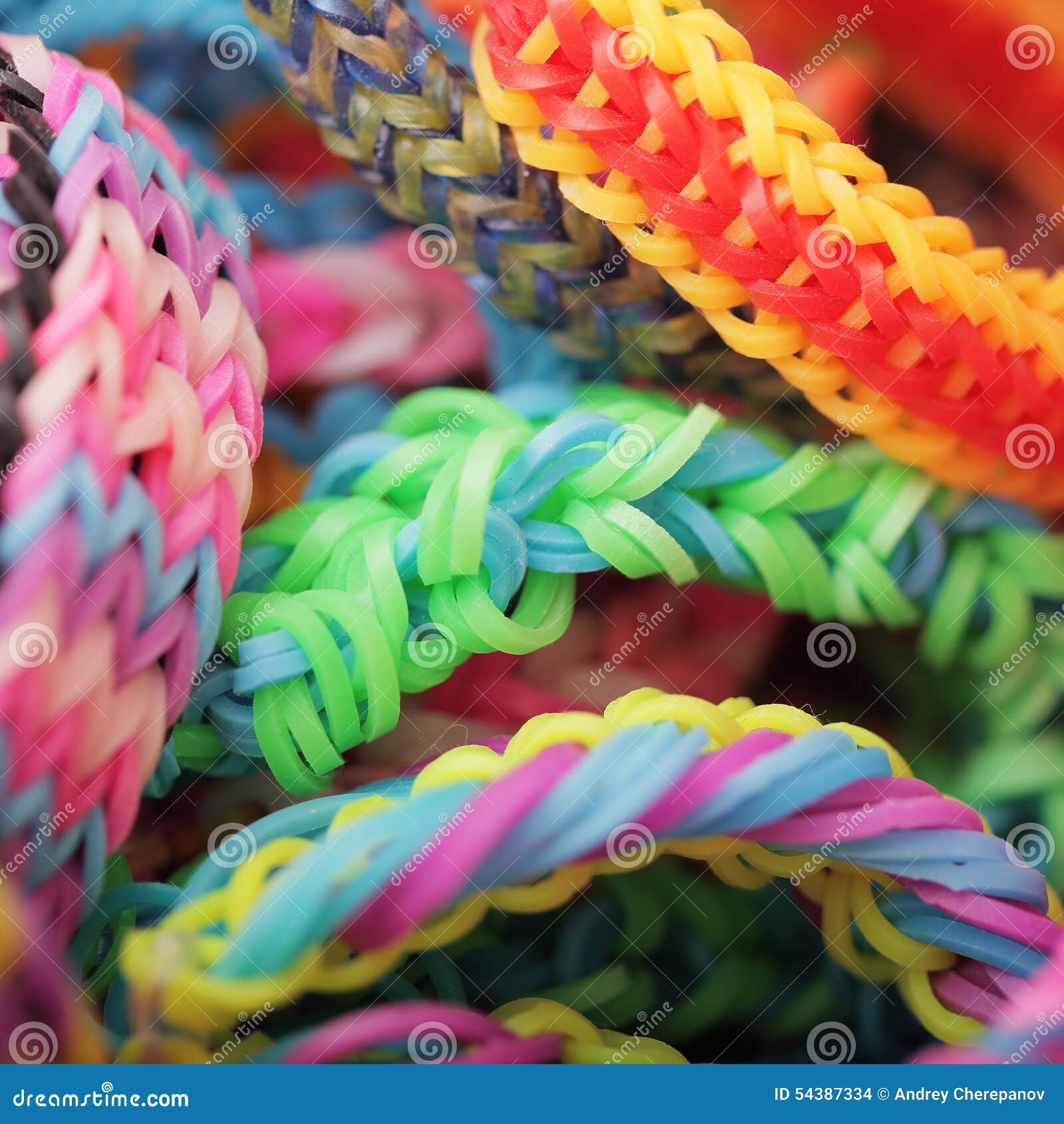 Rainbow loom bands stock photo. Image of purple, craft - 54387334