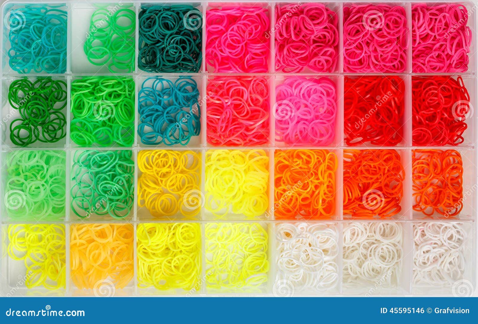 Rainbow loom rubber stock photo. Image of background - 45595146