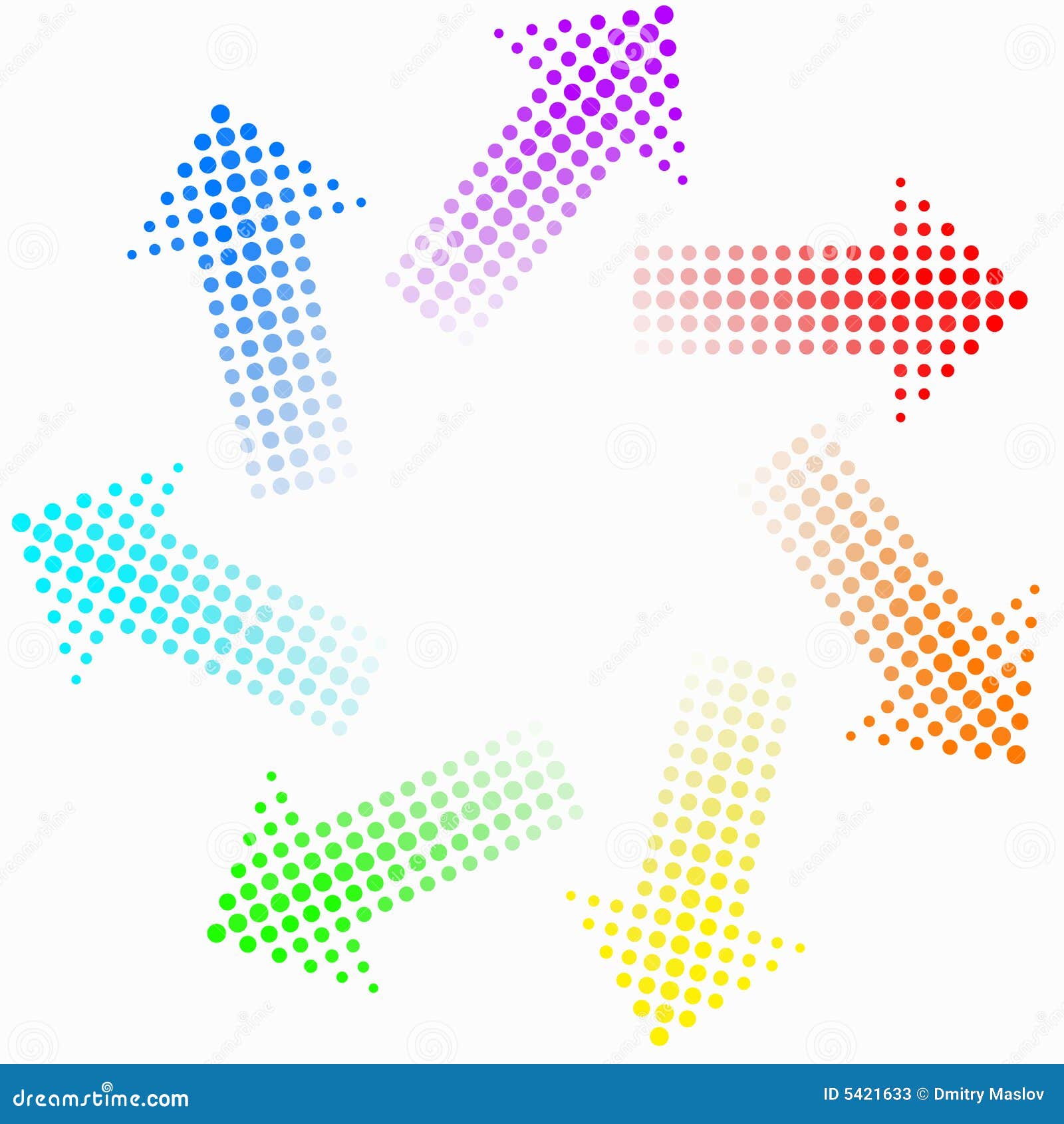 Rainbow Loop stock vector. Illustration of cyan, design - 5421633