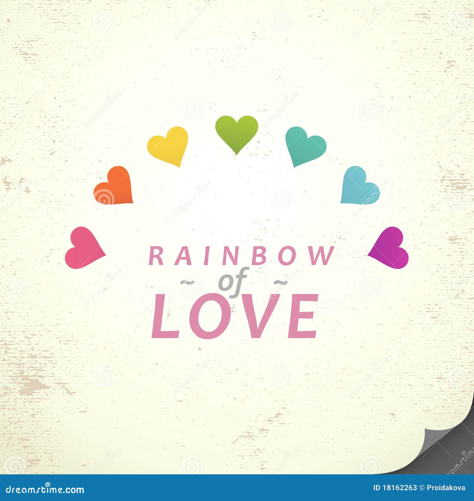 Rainbow of love stock vector. Illustration of happy, friendship - 18162263