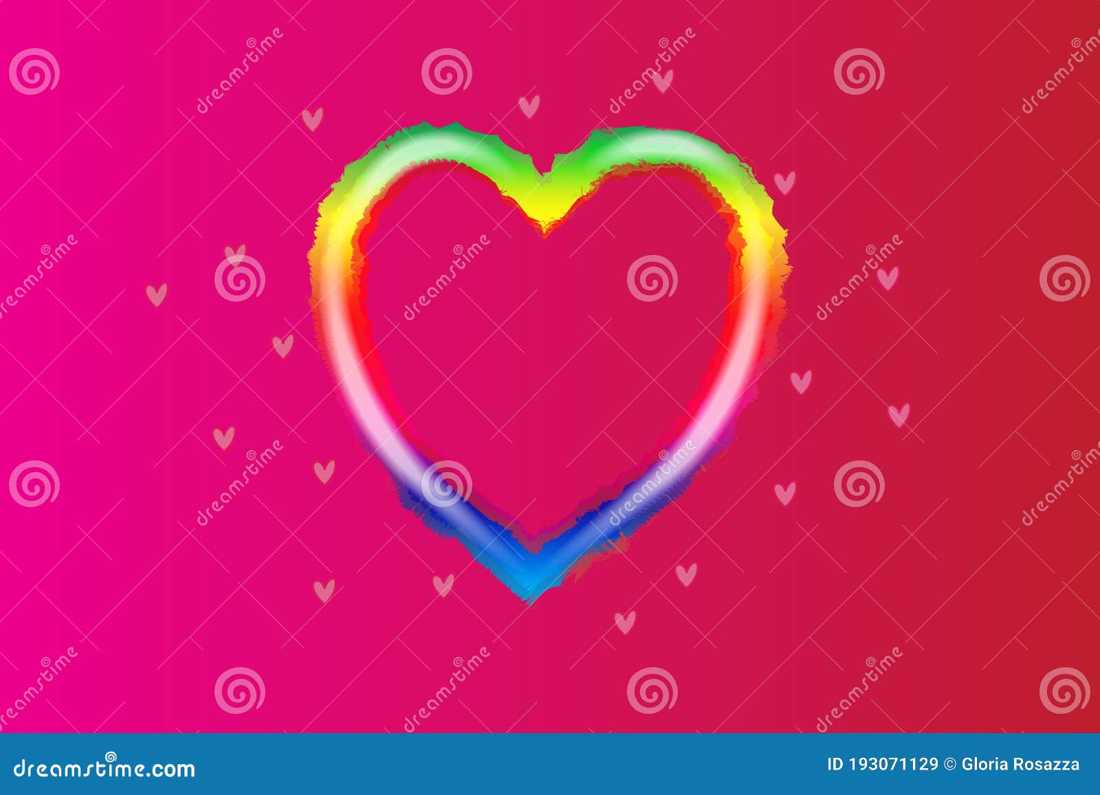 Rainbow Love Heart Logo Vector Stock Vector - Illustration of ...