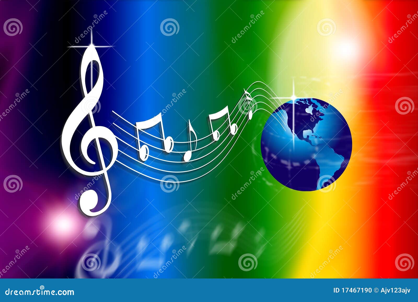 Rainbow World Map Royalty-Free Stock Photography | CartoonDealer.com ...