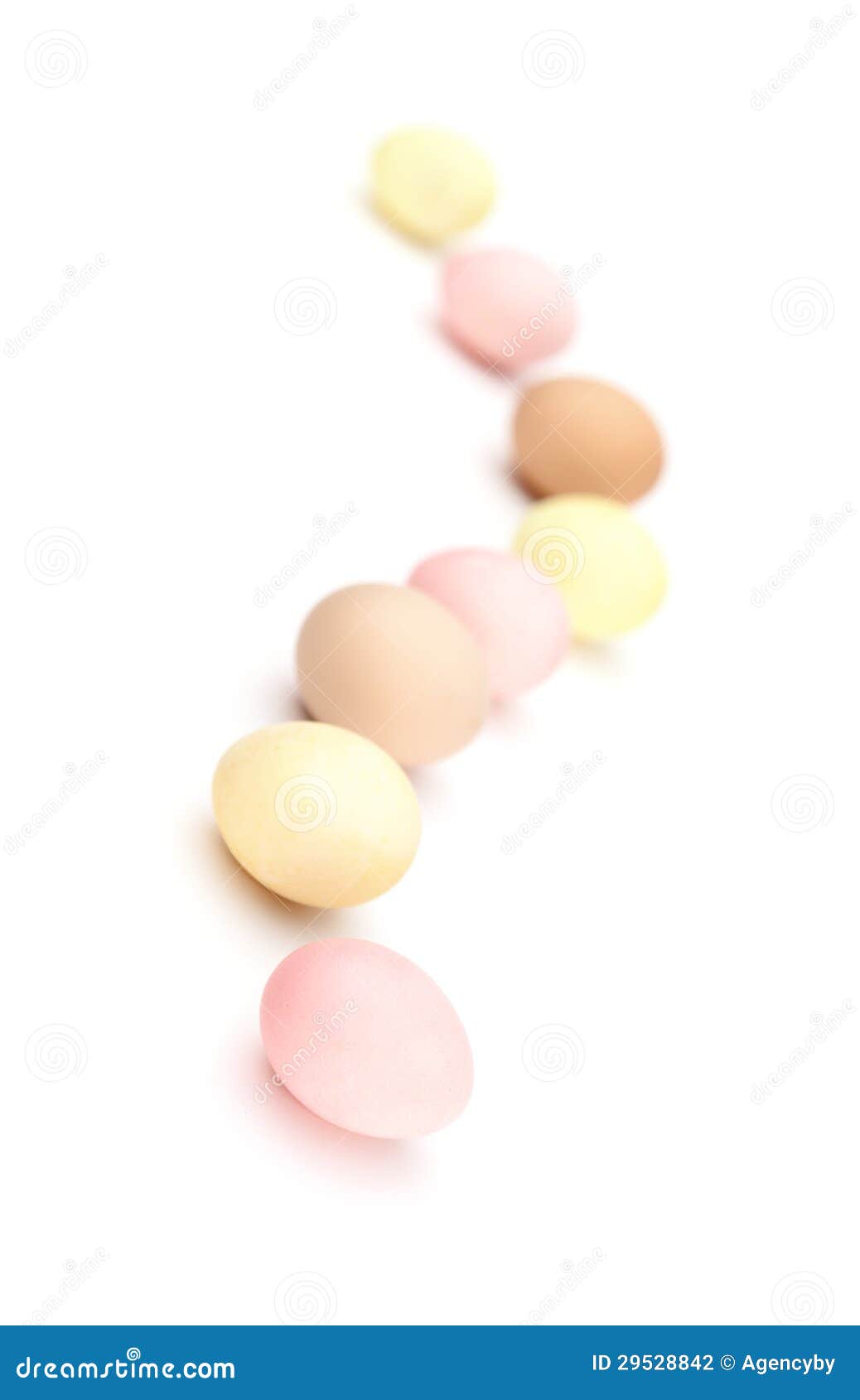Rainbow of Many-colored Eggs Stock Photo - Image of isolated, christian ...