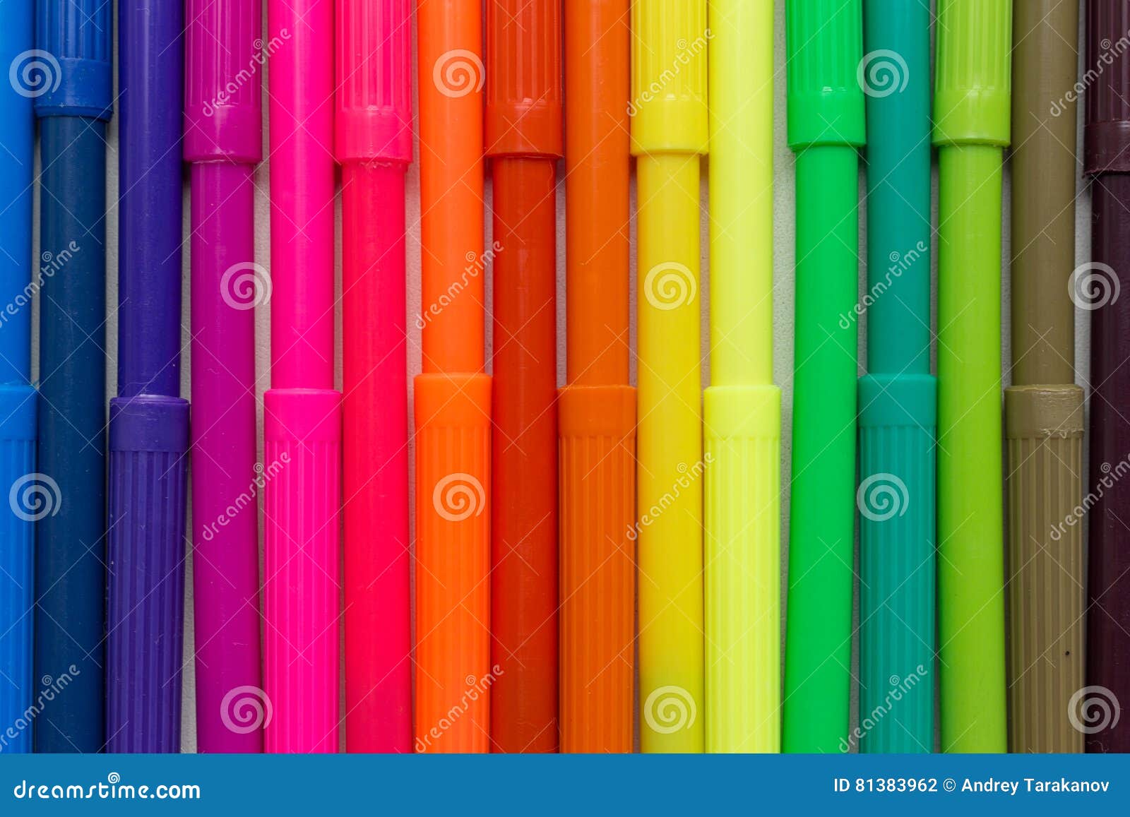 Rainbow Markers Stock Image | CartoonDealer.com #101960311