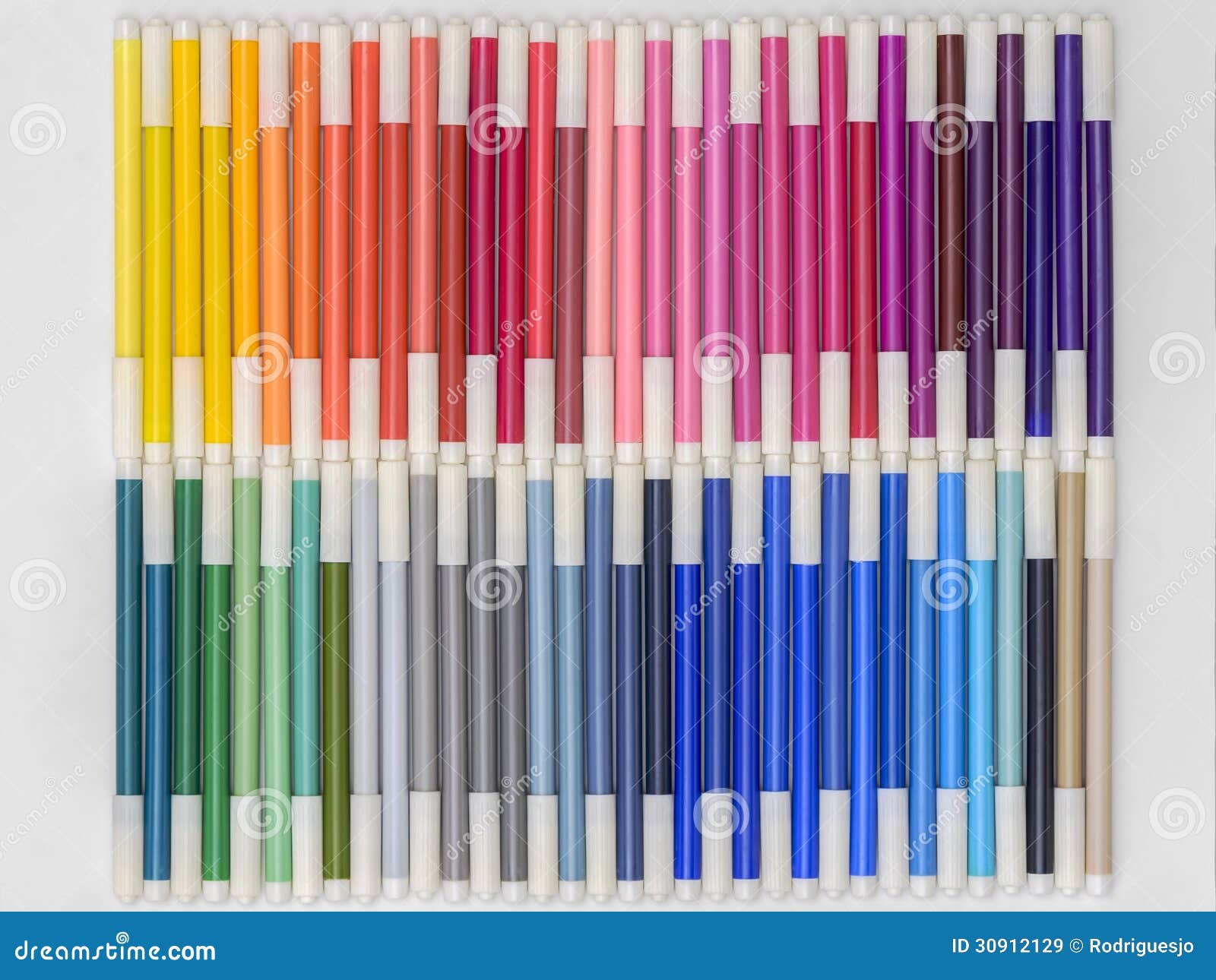 Rainbow Markers 01 stock image. Image of marker, colouring - 30912129