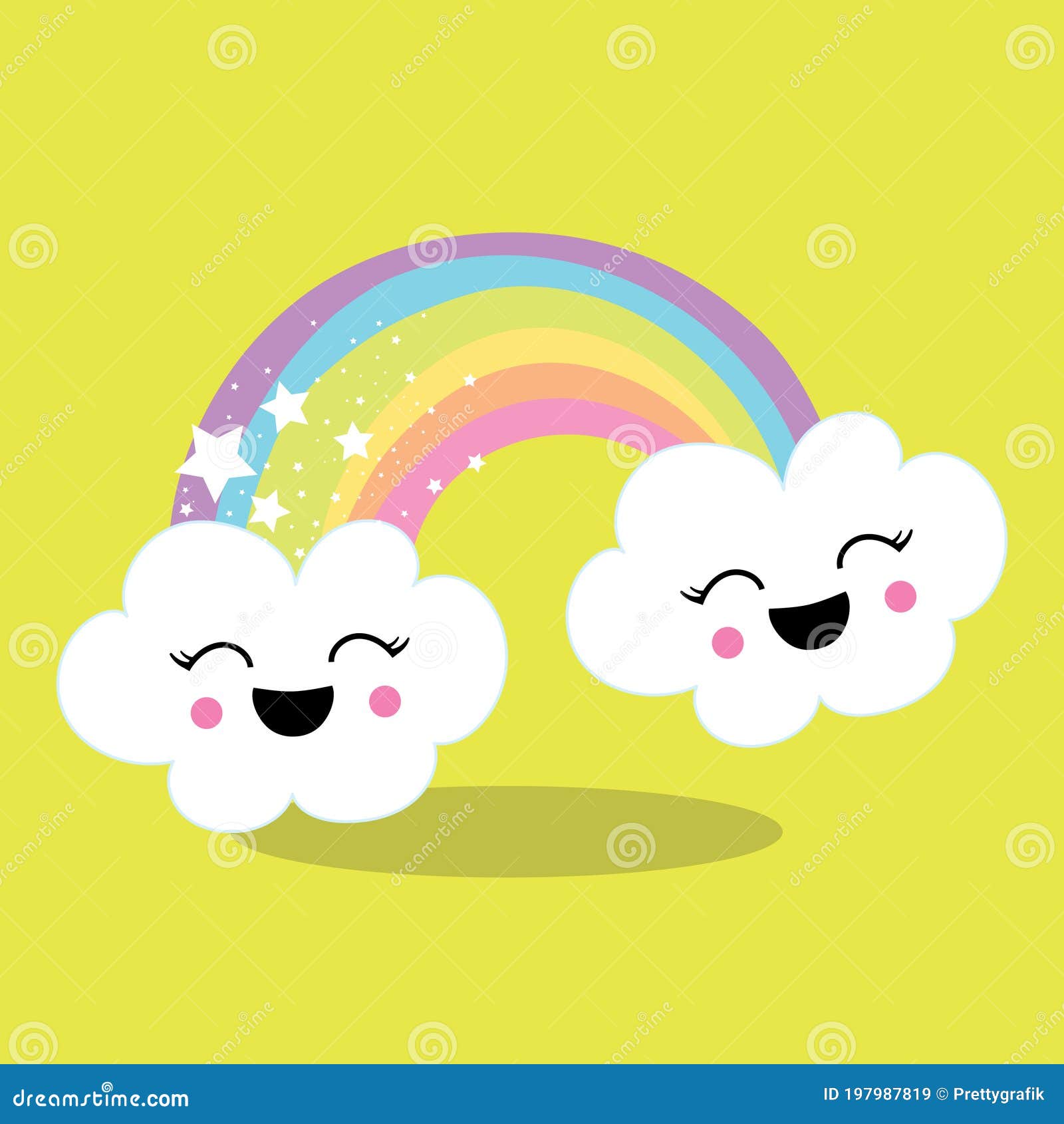 Rainbow medium face 26 stock vector. Illustration of vector - 197987819