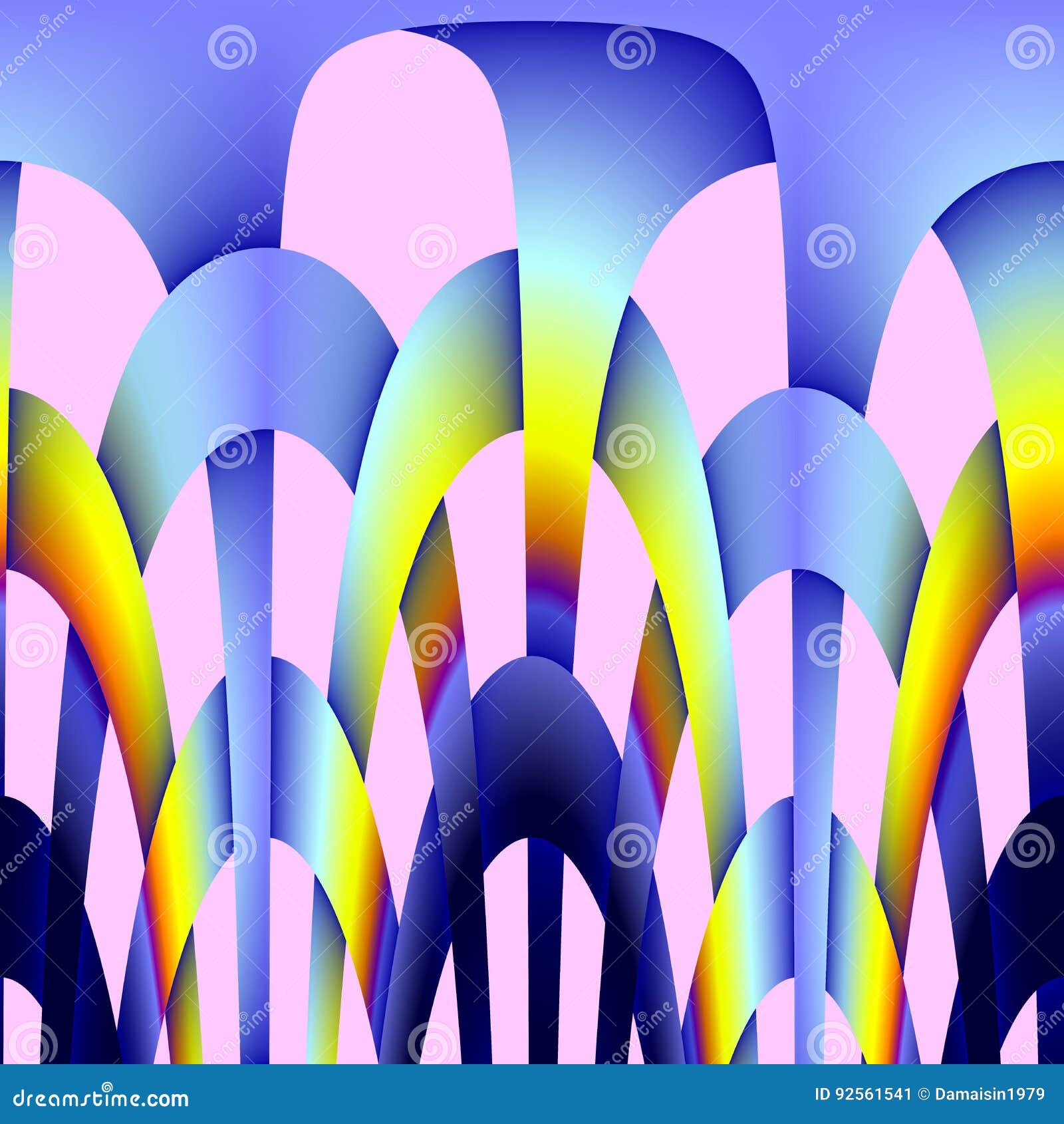 Rainbow Metal Abstract Background Stock Illustration - Illustration of ...