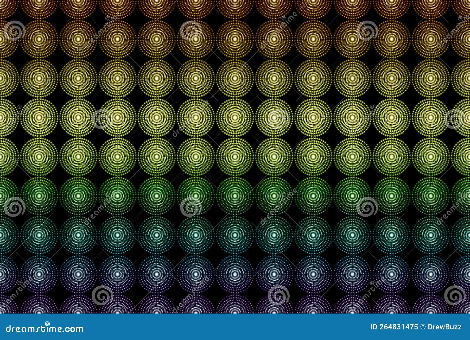 Rainbow Metallic Shiny Gleam Spiral Pattern Glow Glowing Shine Circles ...