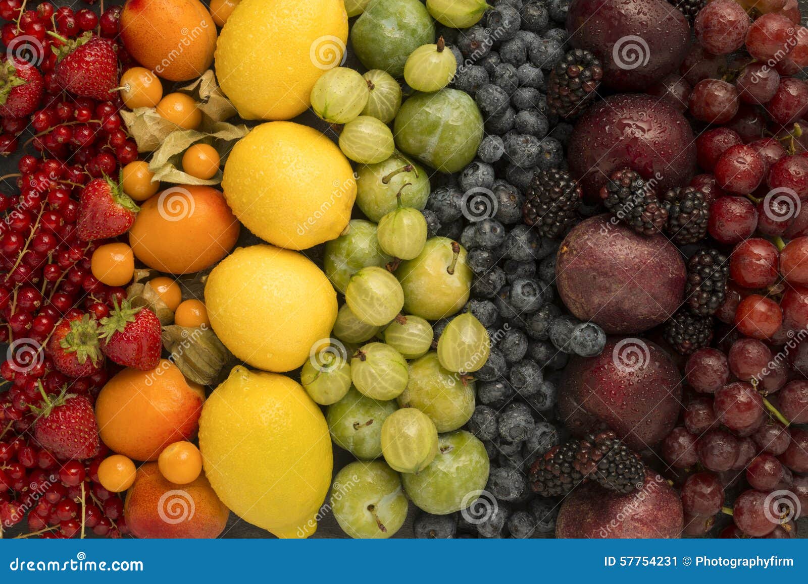 Rainbow mixed fruits stock image. Image of drink, passion - 57754231