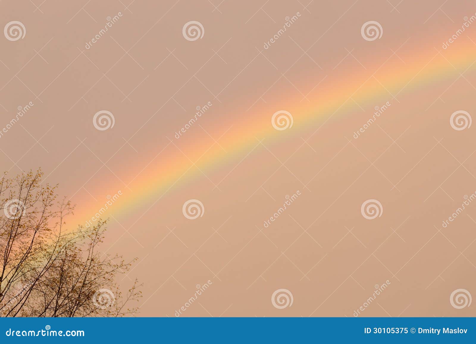 Autumn rainbow stock image. Image of sunrise, weather - 30105375