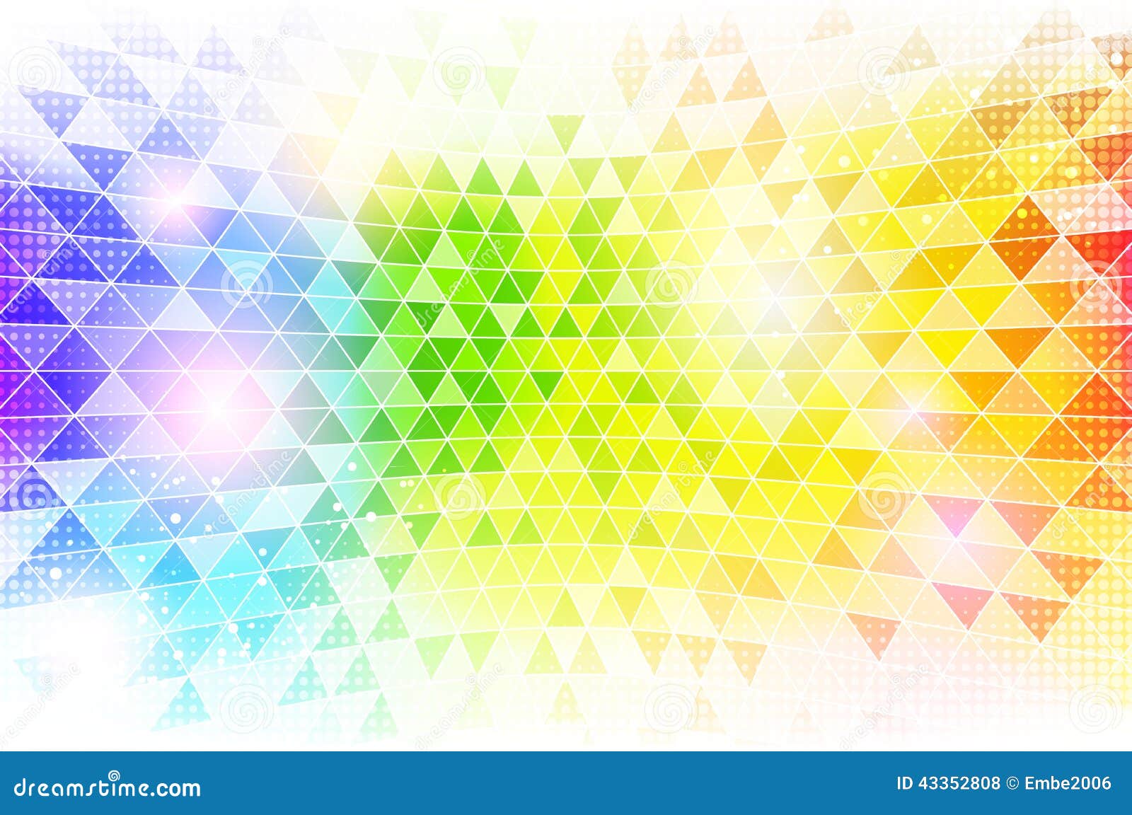Rainbow Mosaic Background Texture Stock Vector - Illustration of group ...