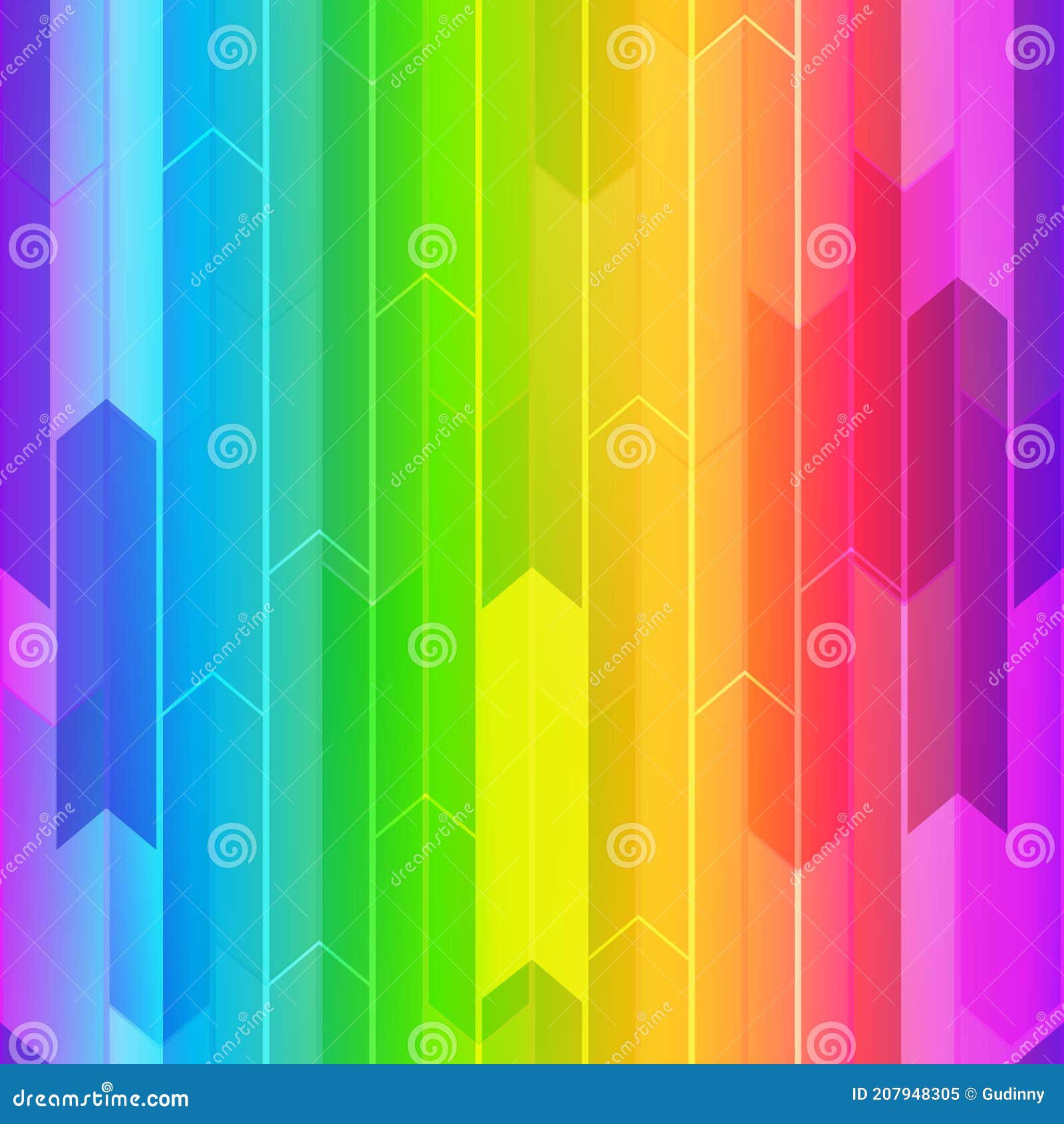 Rainbow Mosaic Seamless Texture Stock Vector - Illustration of glass ...