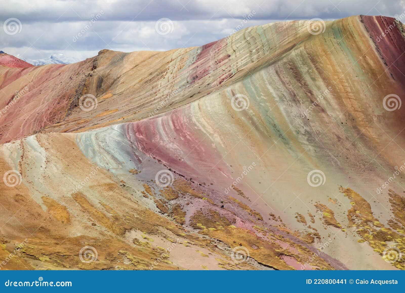 The Rainbow Mountains in Cusco, Peru. Colorful Landscape in the Andes ...