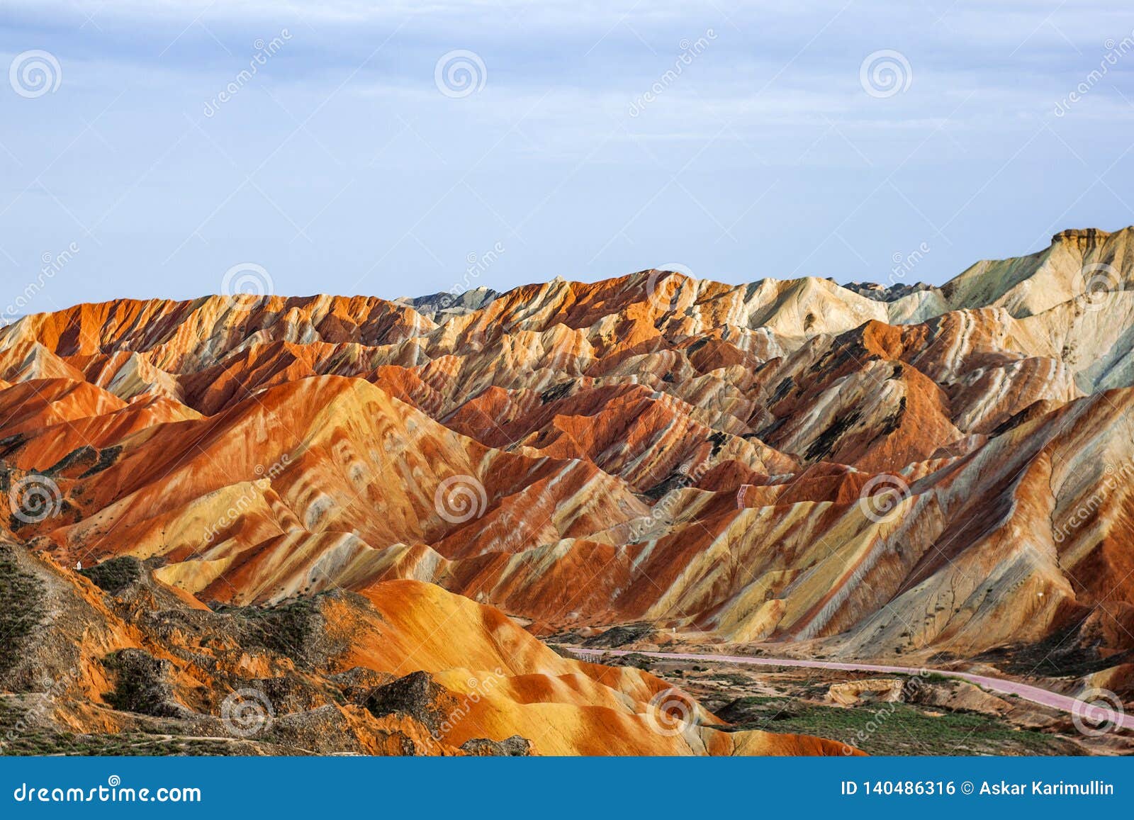 Rainbow Mountains in Zhangye Danxia Landform Geological Park Stock ... Rainbow Mountains in Zhangye Danxia Landform Geological Park Stock ...